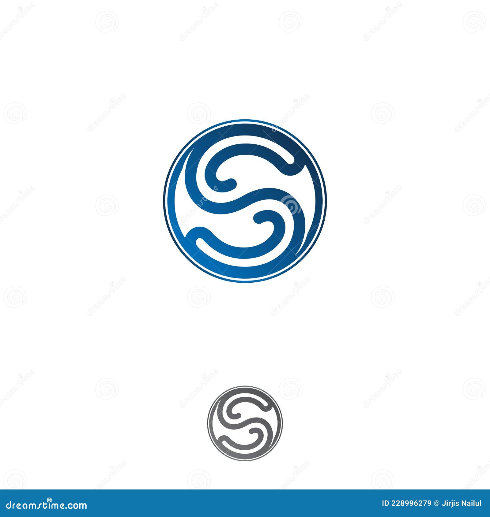 Initial S Letter Symbol Vector Template Design Stock Vector ...