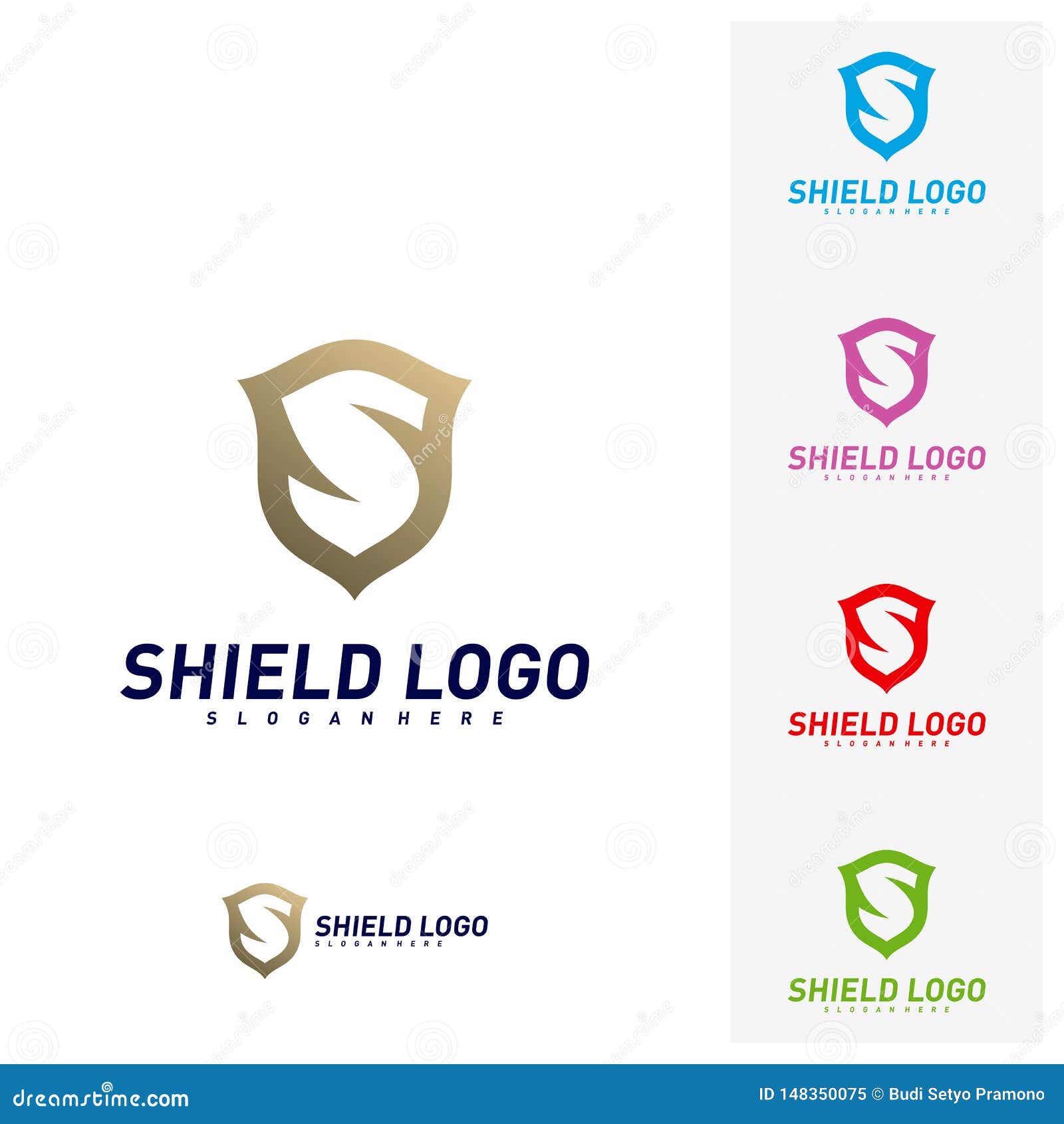 Initial S Shield Logo Design Concepts. S Letter Shield Vector ...