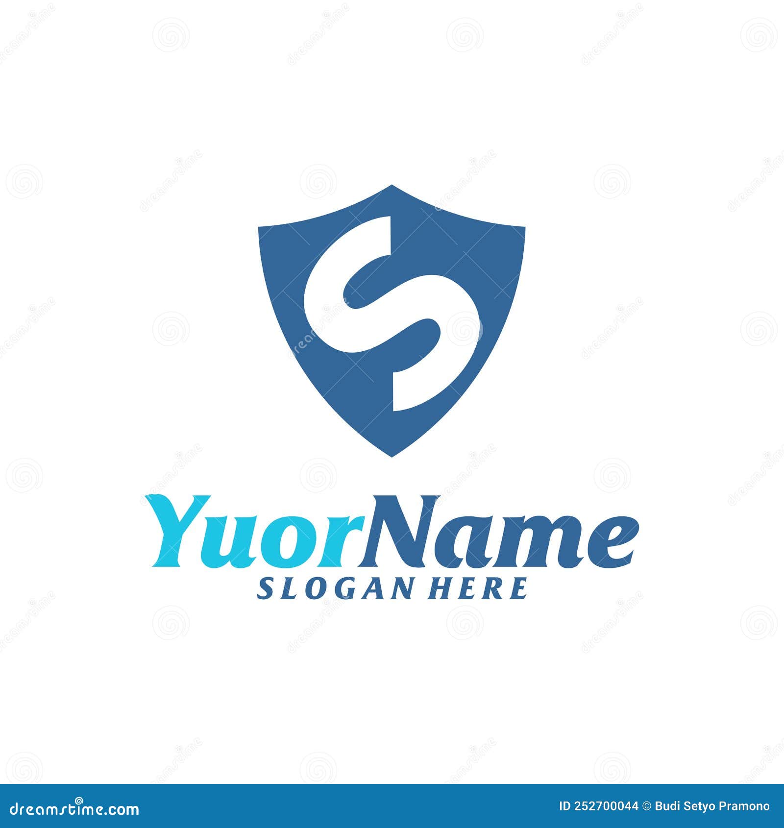 Initial S with Shield Logo Design Template. Letter S Logo Concept ...