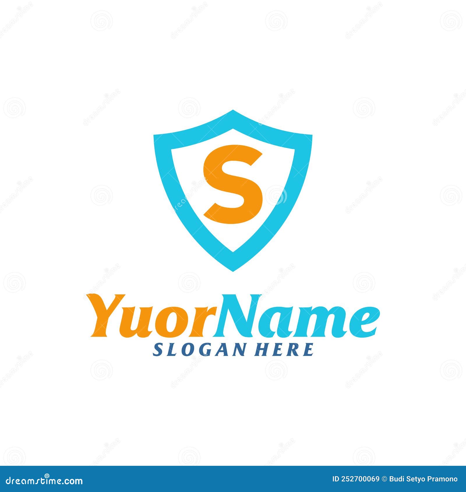 Initial S with Shield Logo Design Template. Letter S Logo Concept ...