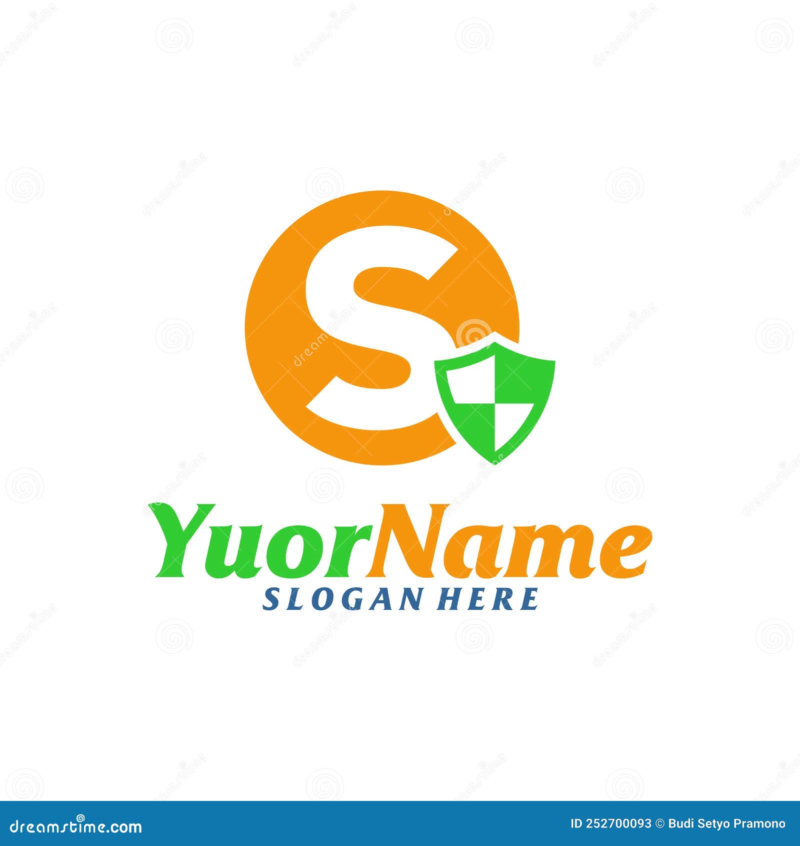 Initial S with Shield Logo Design Template. Letter S Logo Concept ...