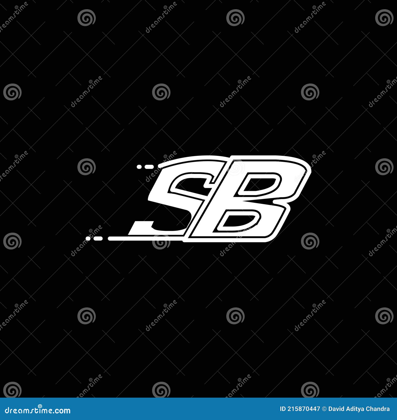 Initial SB Logo Design with Shape Style, Logo Business Branding Stock ...