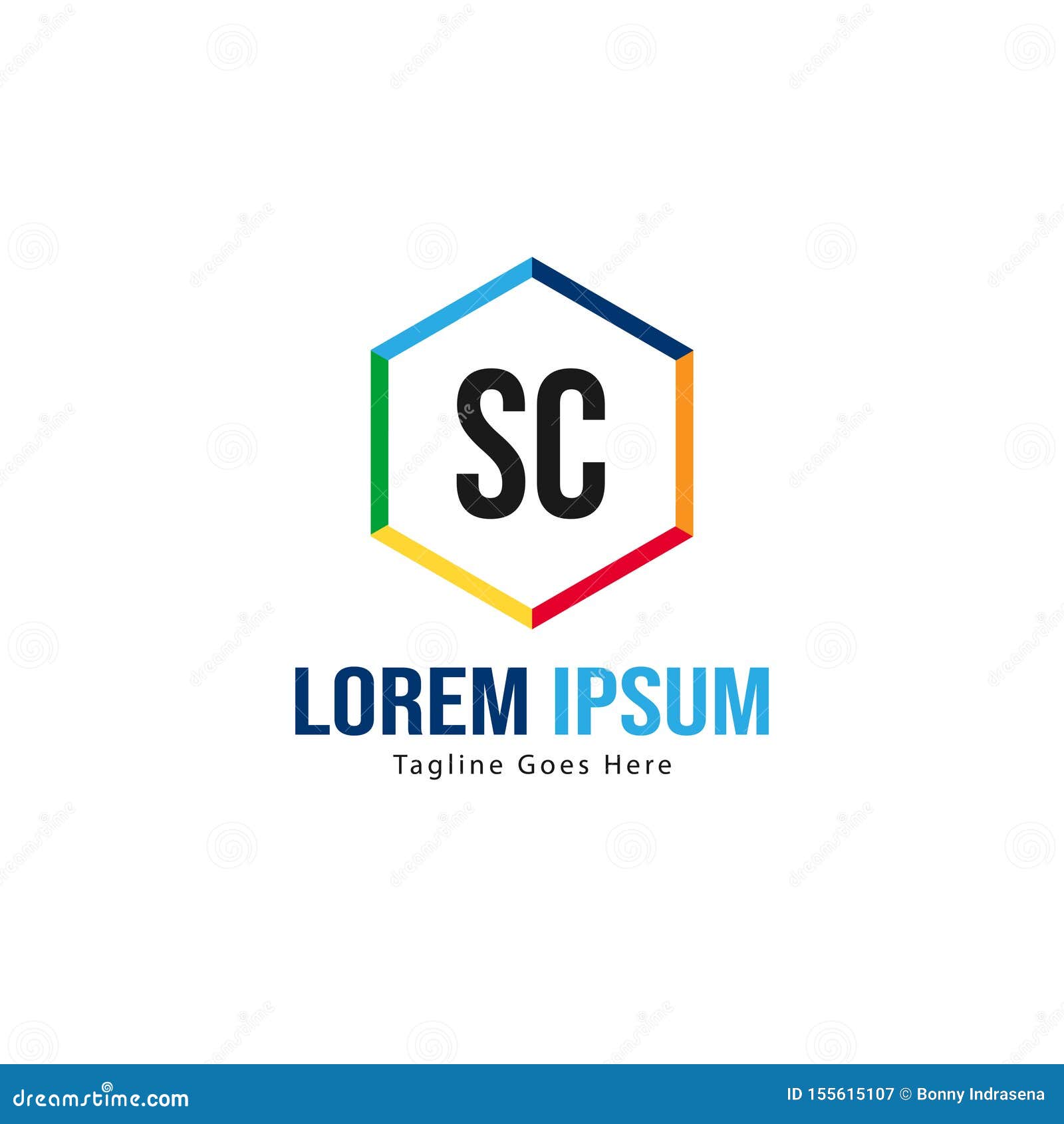 Initial SC Logo Template with Modern Frame. Minimalist SC Letter Logo ...