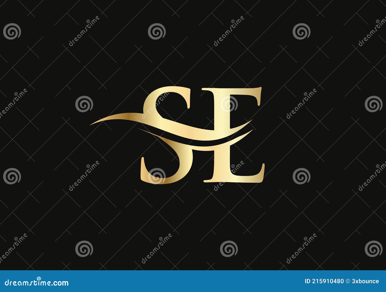 Initial SE Letter Business Logo Design Vector Template with Minimal and ...
