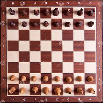 The Initial Setup of a Chess Board Stock Image - Image of intelligence ...