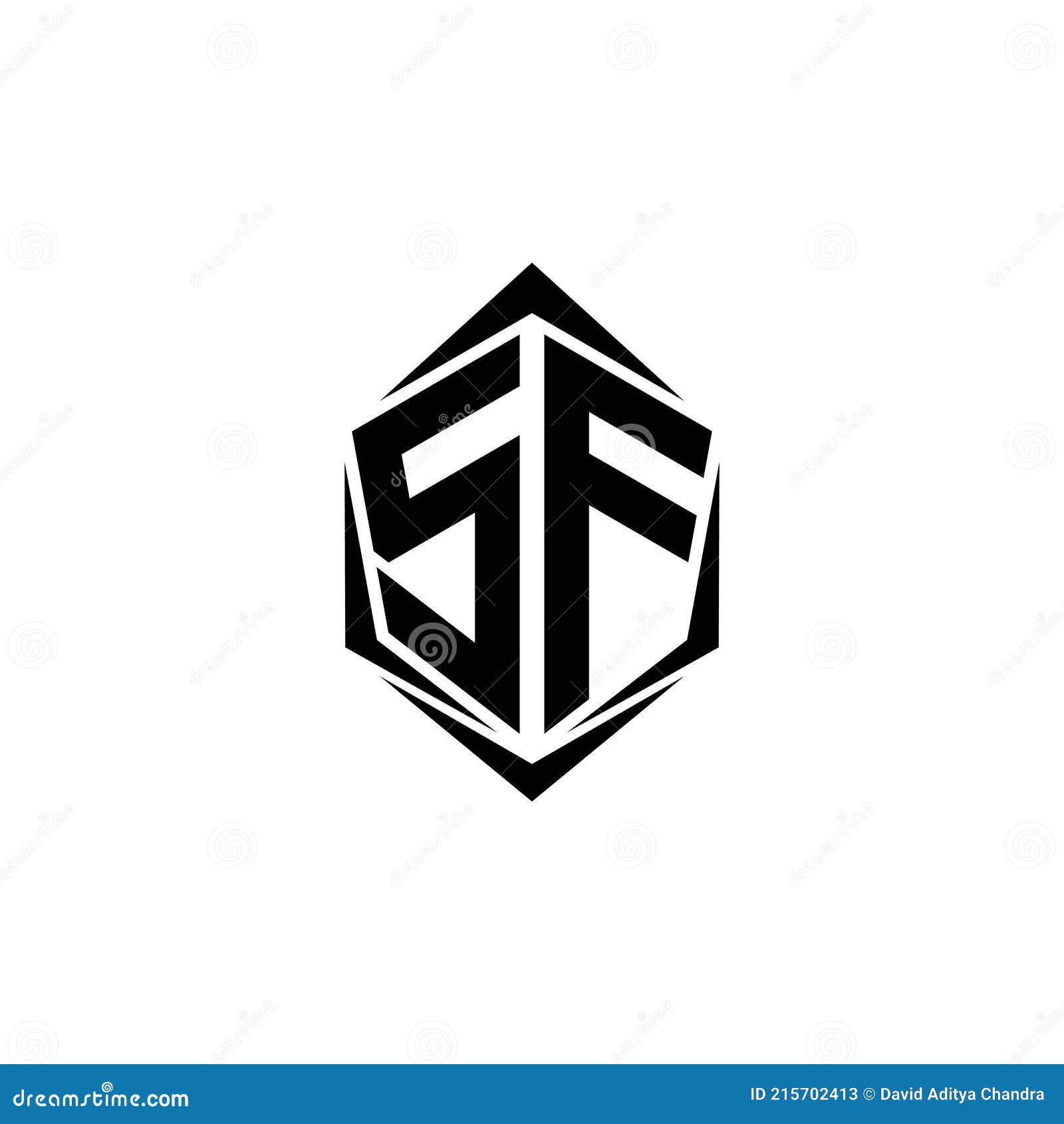 Initial SF Logo Design with Shield Style, Logo Business Branding Stock ...