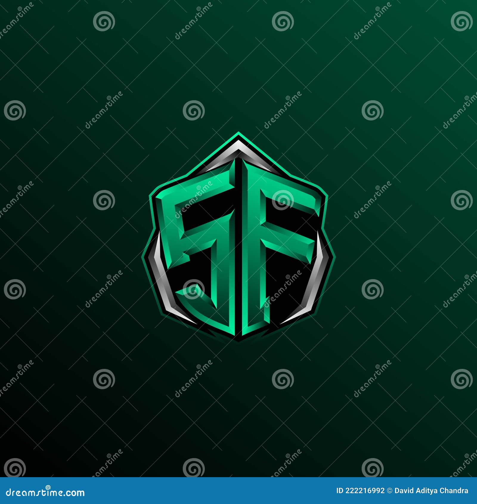 Initial SF Logo Design, Initial SF Logo Design with Shield Style, Logo ...