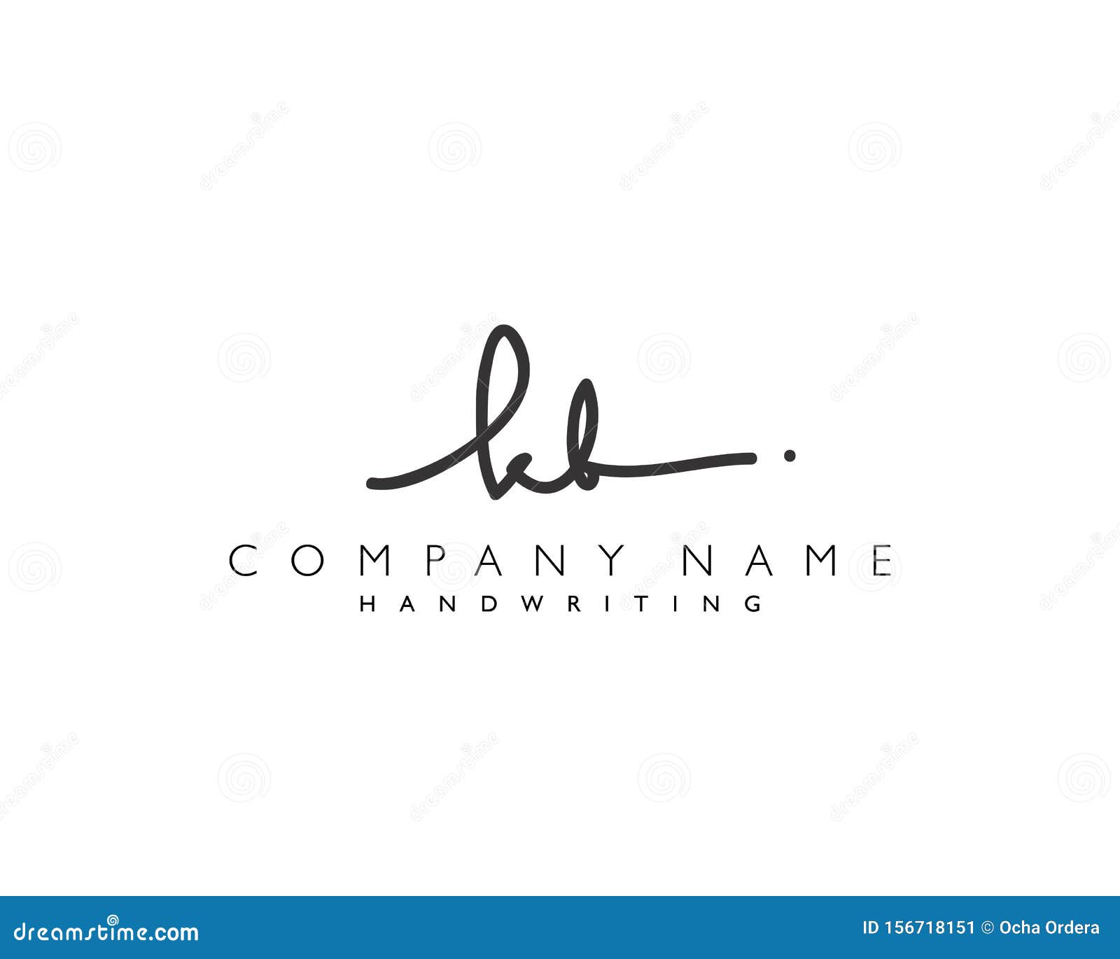 KB Initial Signature Handwriting Template. Initial Letter Signature ...