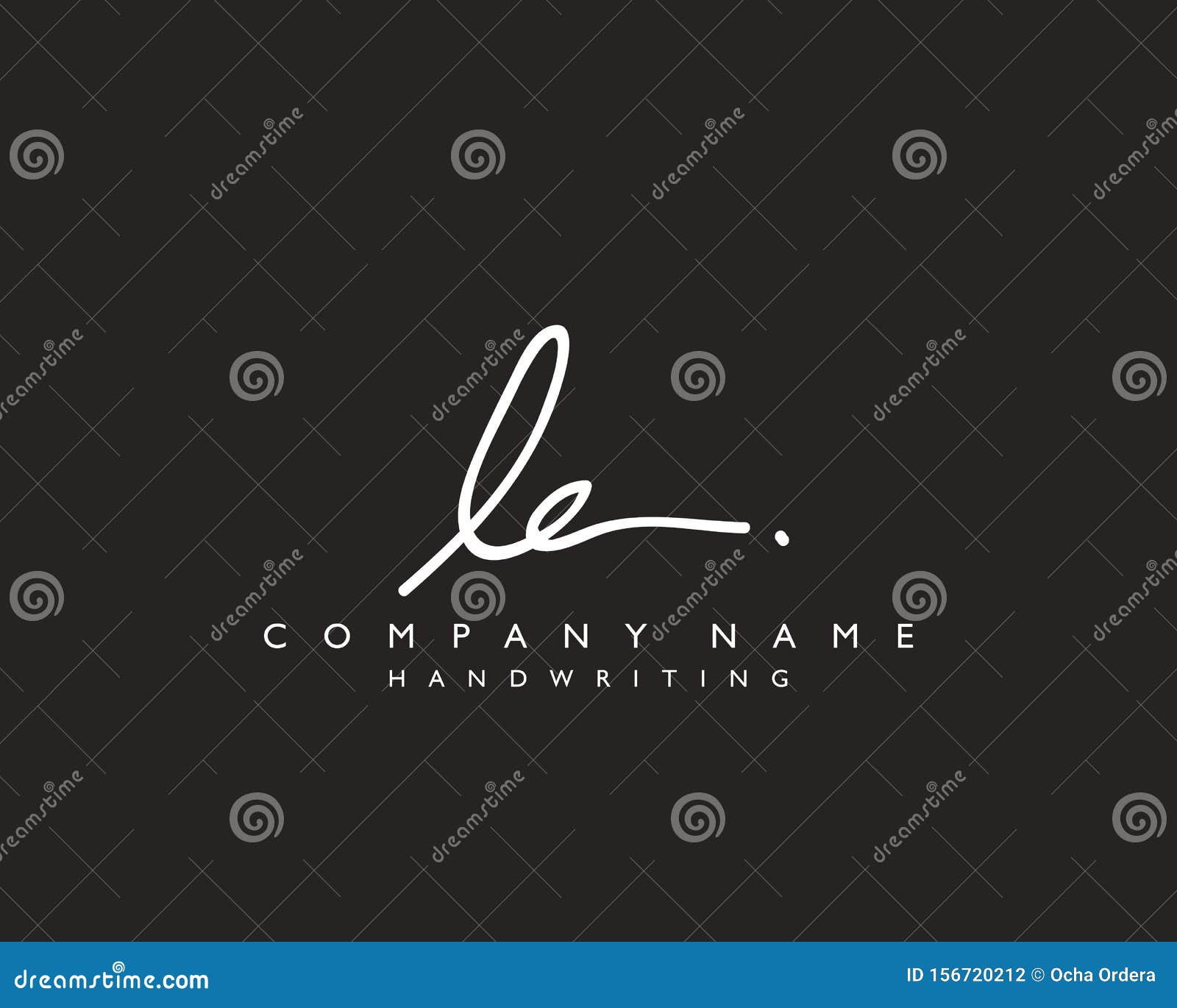 LE Initial Signature Handwriting Template. Initial Letter Signature ...