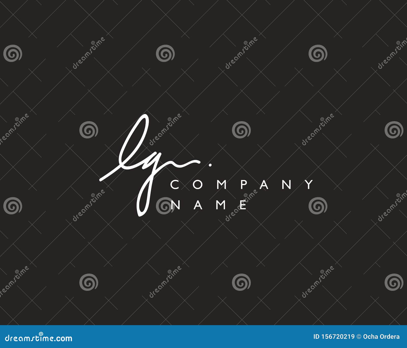 LG Initial Signature Handwriting Template. Initial Letter Signature ...