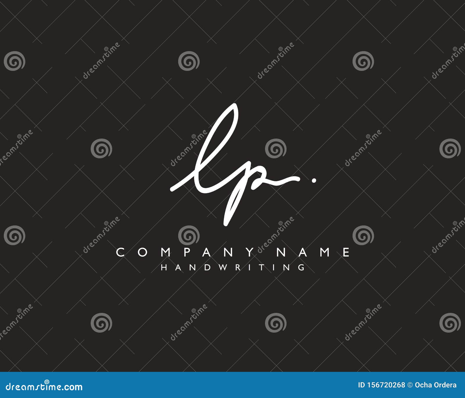 LP Initial Signature Handwriting Template. Initial Letter Signature ...