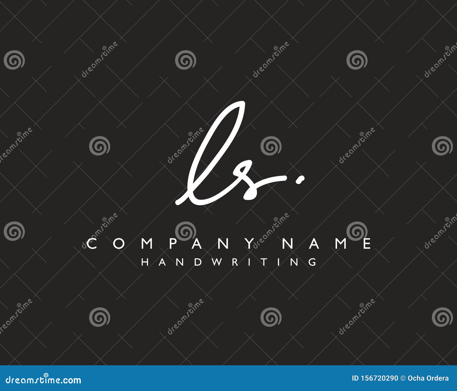 LS Initial Signature Handwriting Template. Initial Letter Signature ...