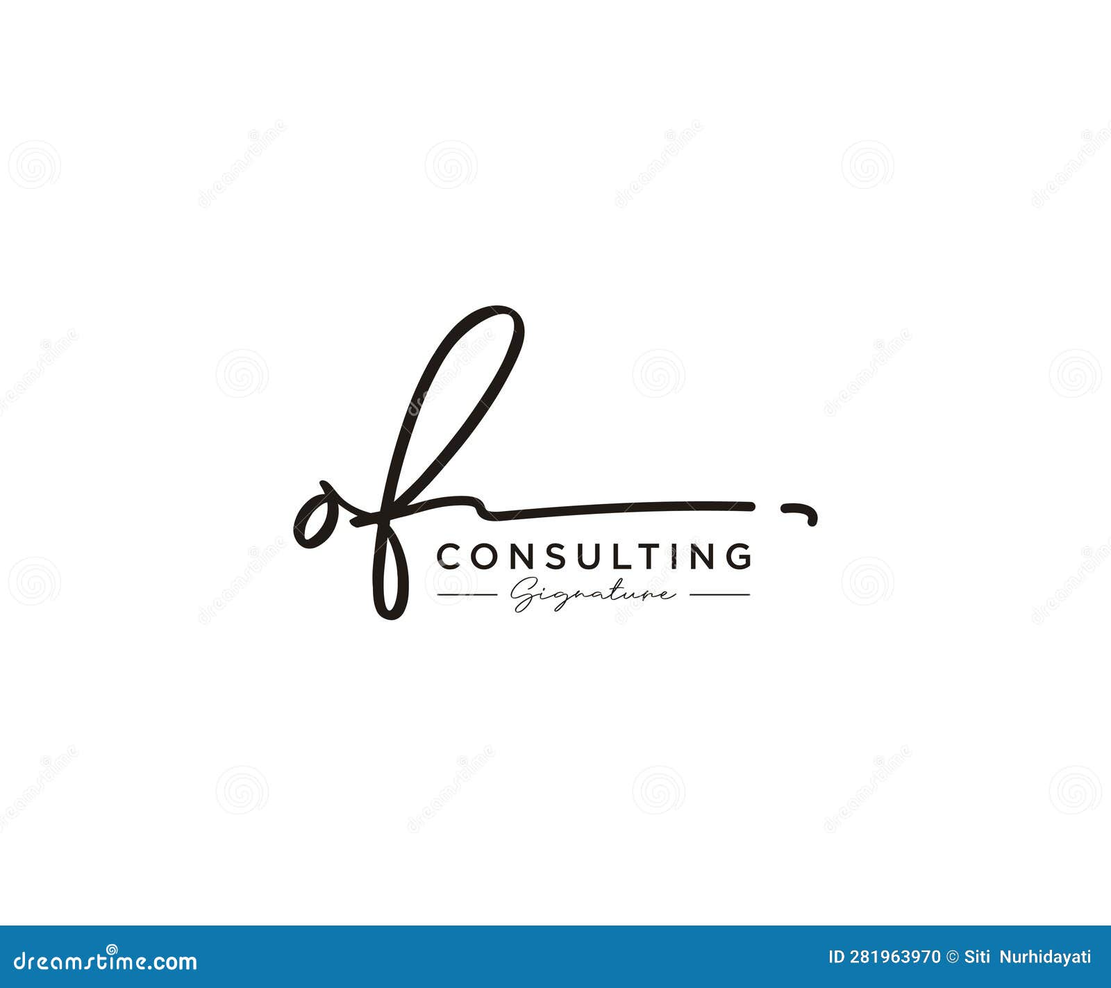 Initial of Signature Logo Collection Template Vector. Hand Drawn ...