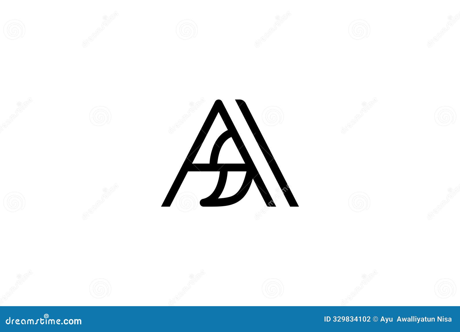Letter AS or SA Logo Design Vector Stock Illustration - Illustration of ...