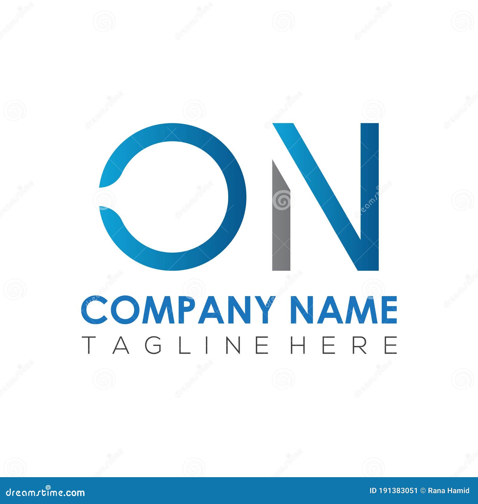 Initial Simple Letter on Logo Design Vector Template. Abstract Minimal ...