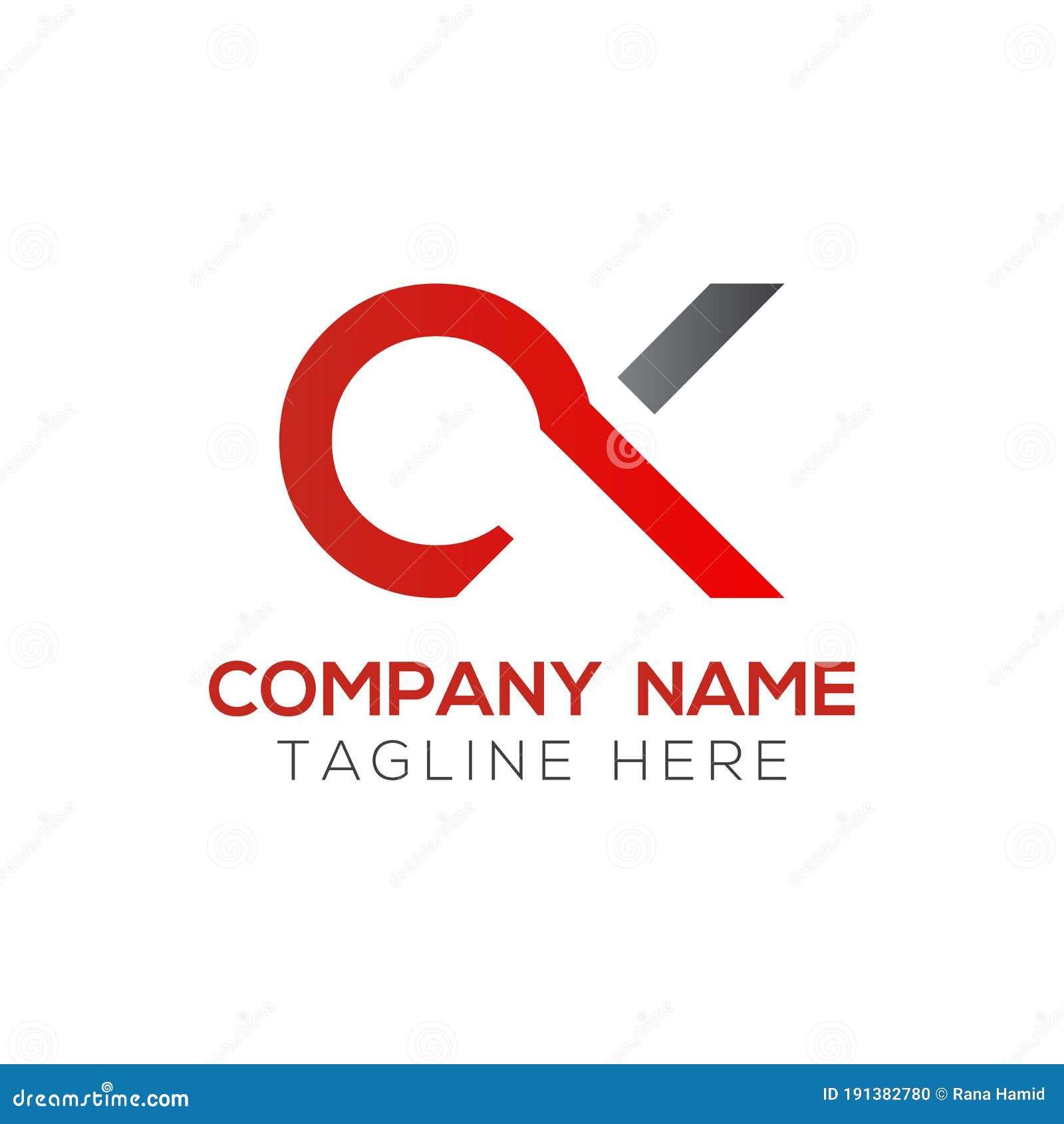 Initial Simple Letter OK Logo Design Vector Template. Abstract Minimal ...