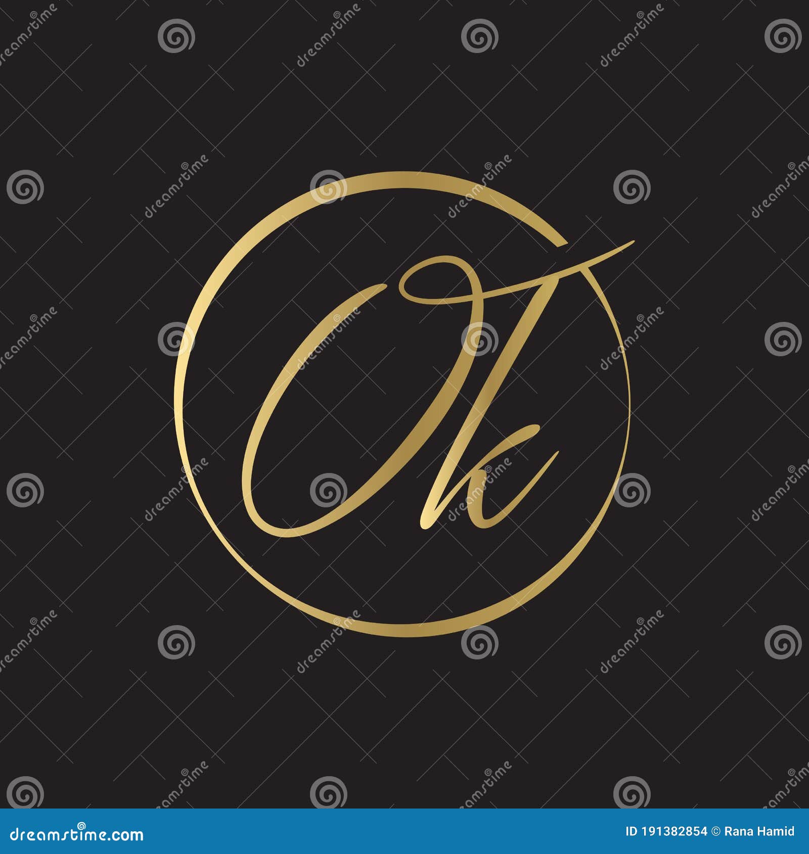 Initial Simple Letter OK Logo Design Vector Template. Abstract Minimal ...