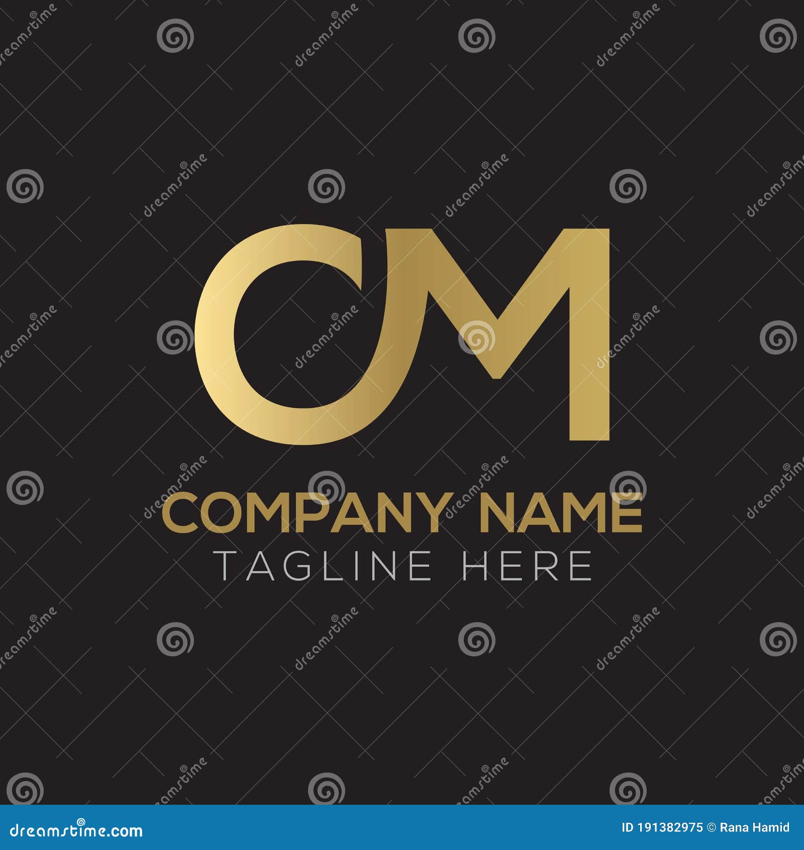 Initial Simple Letter OM Logo Design Vector Template. Abstract Minimal ...