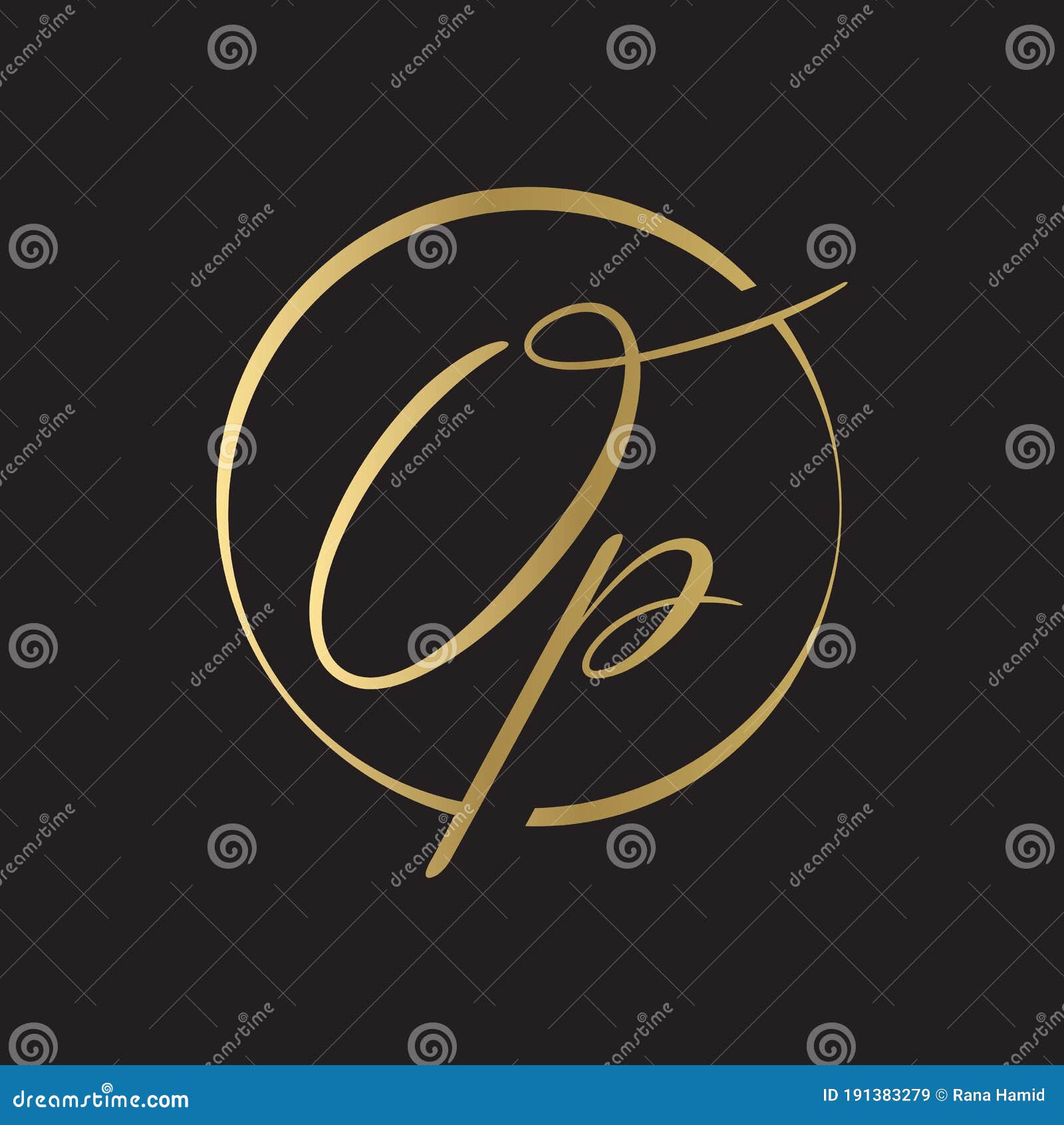 Initial Simple Letter OP Logo Design Vector Template. Abstract Minimal ...