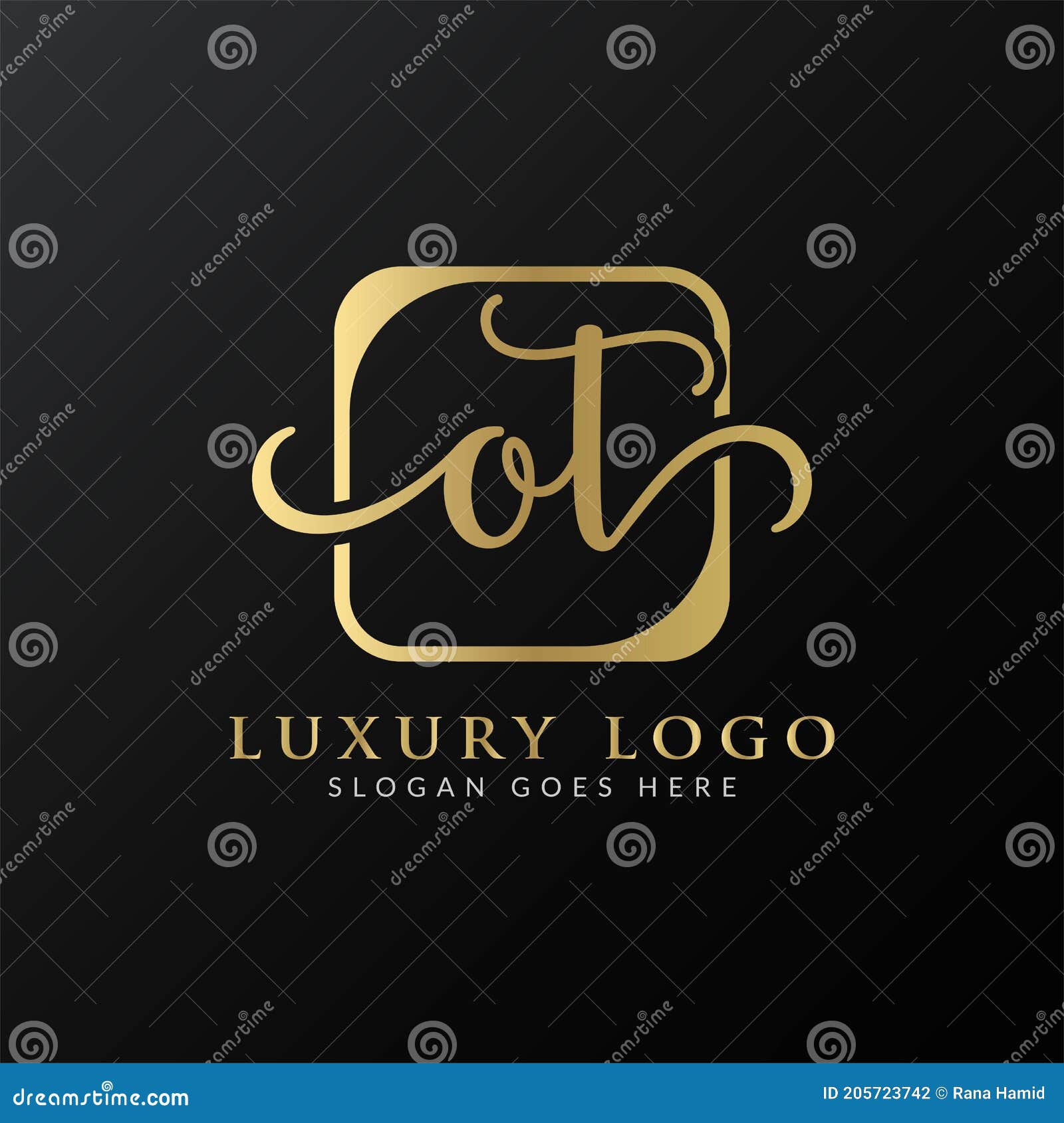 Initial Simple Letter OT Logo Design Vector Template. Abstract Luxury ...