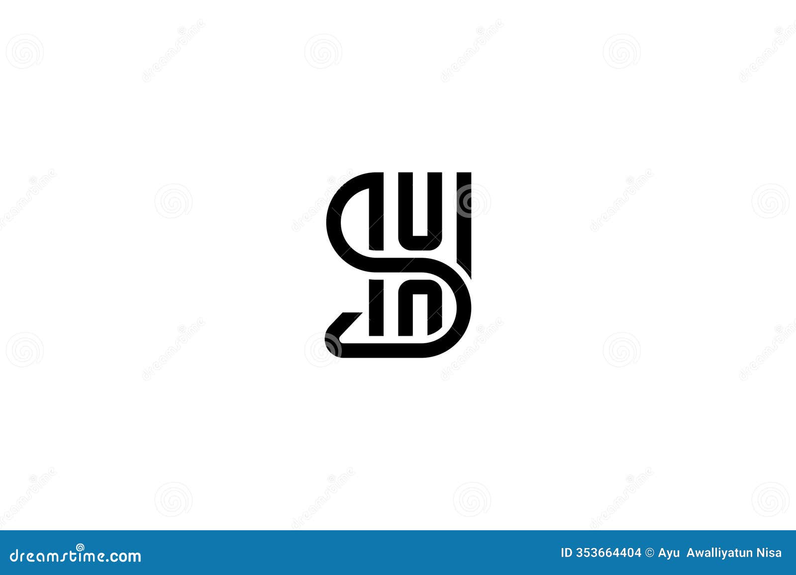 Simple Letter SH or HS Logo Design Vector Stock Illustration ...