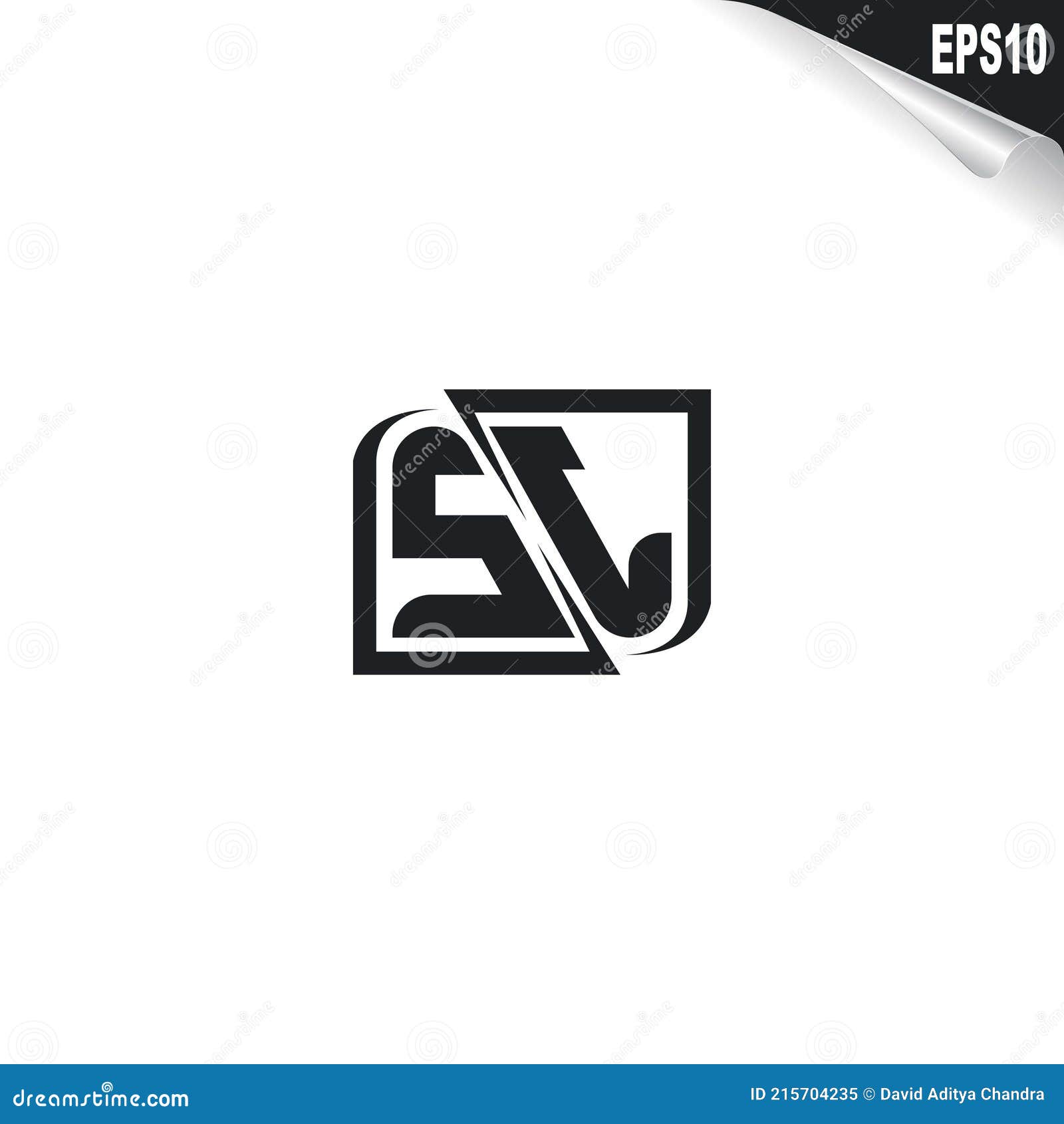 Initial SJ Logo Design with Shape Style, Logo Business Branding Stock ...