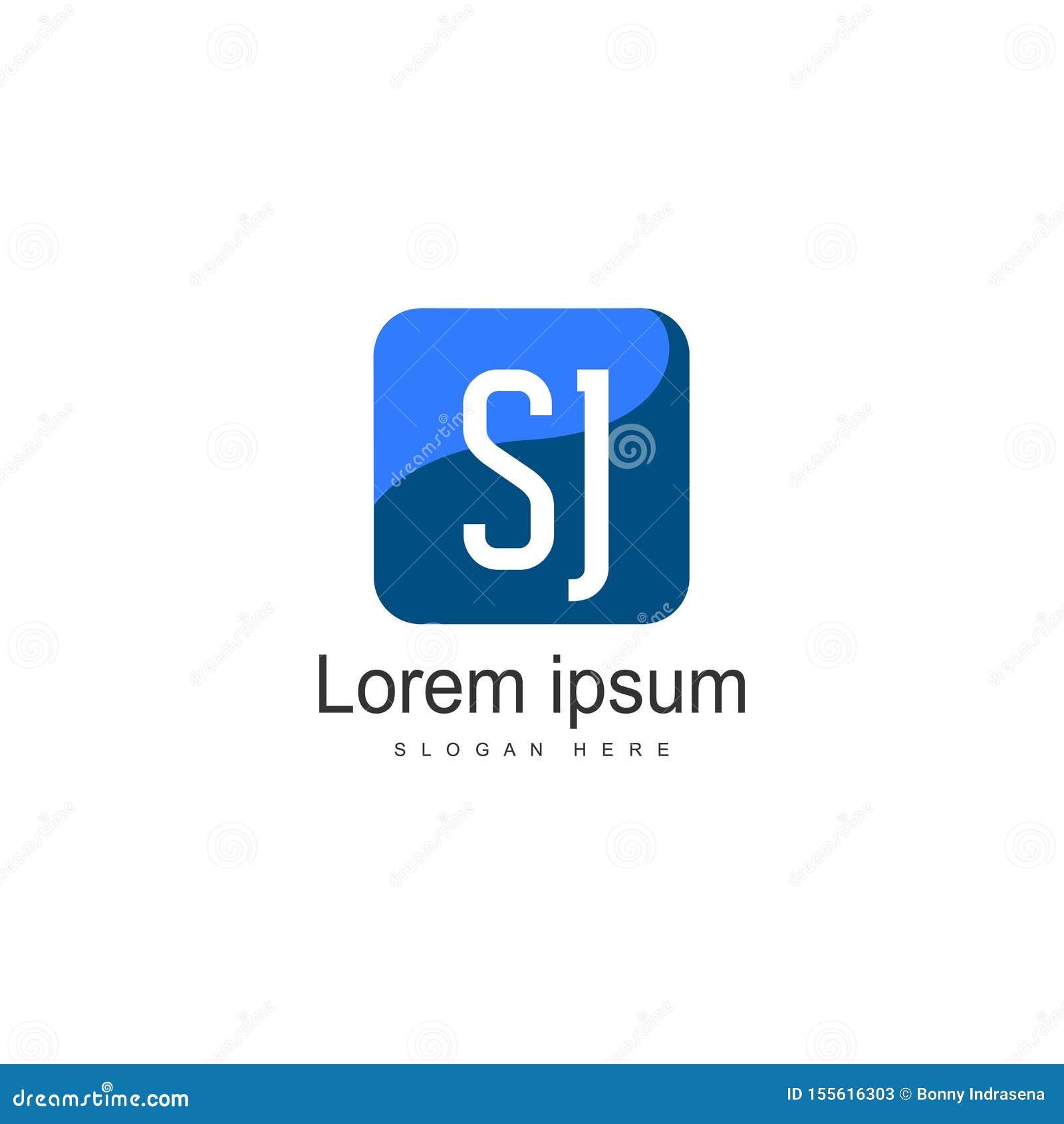 Initial SJ Logo Template with Modern Frame. Minimalist SJ Letter Logo ...
