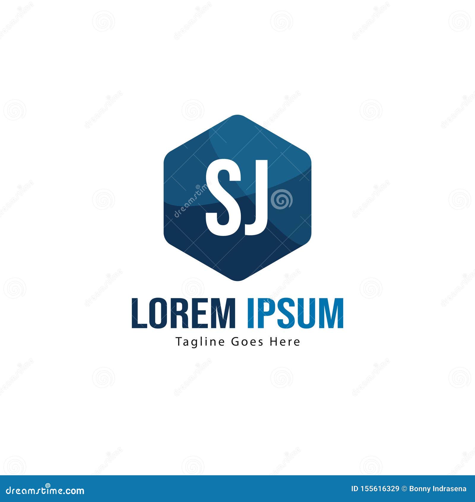 Initial SJ Logo Template with Modern Frame. Minimalist SJ Letter Logo ...