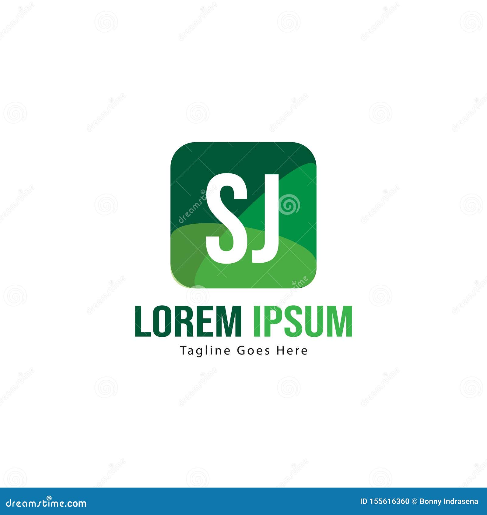 Initial SJ Logo Template with Modern Frame. Minimalist SJ Letter Logo ...