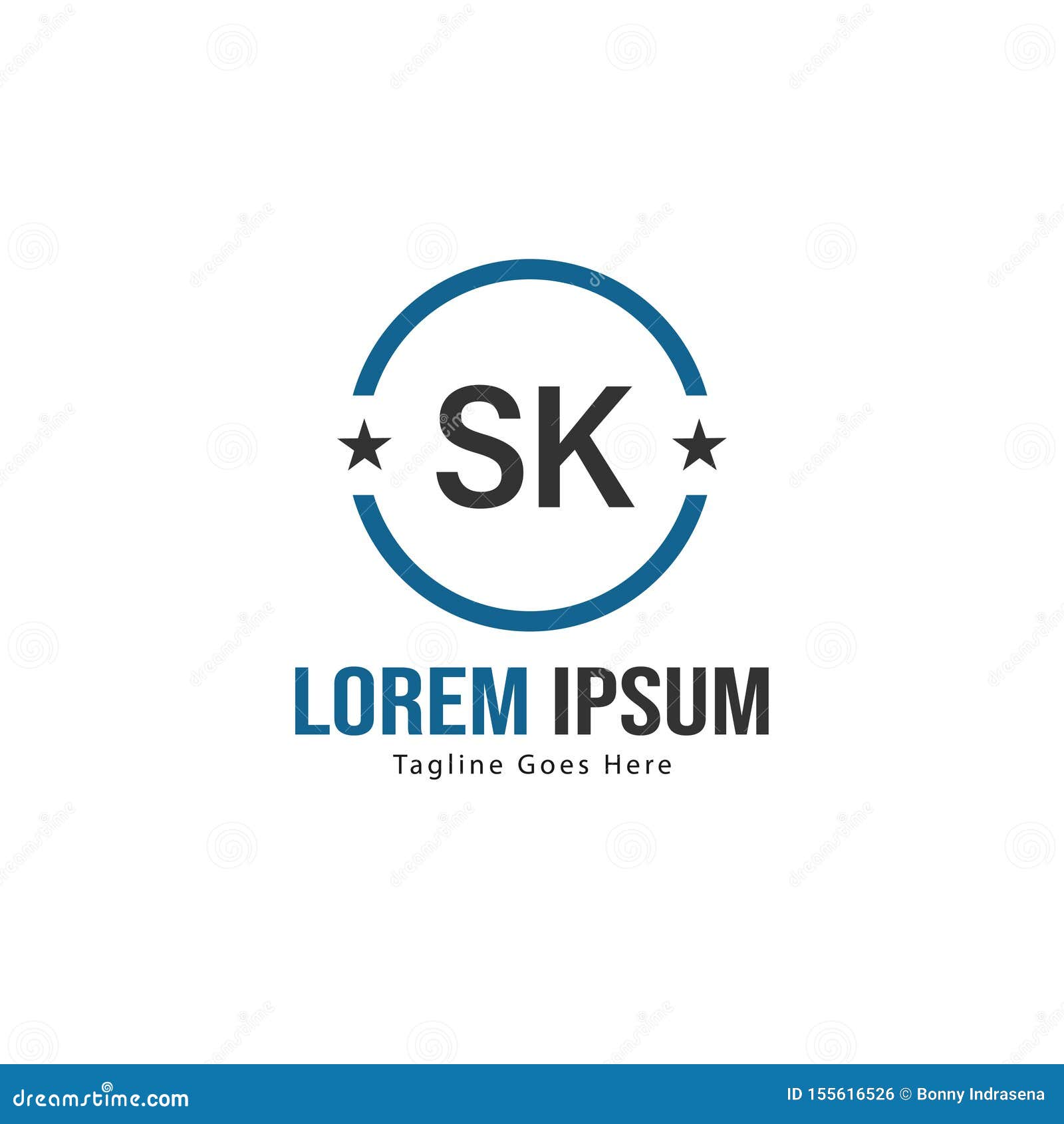 Initial SK Logo Template with Modern Frame. Minimalist SK Letter Logo ...