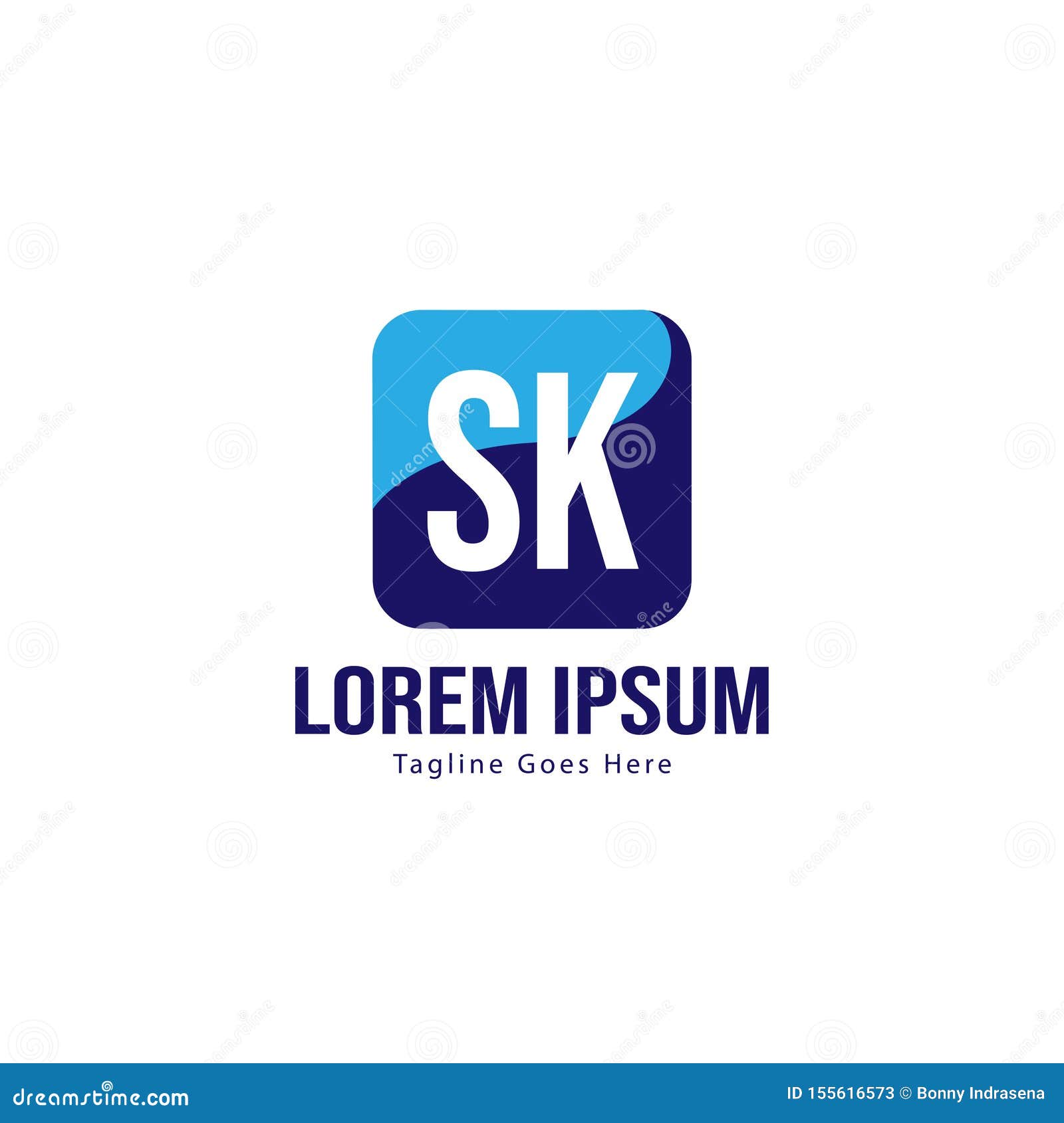 Initial SK Logo Template with Modern Frame. Minimalist SK Letter Logo ...