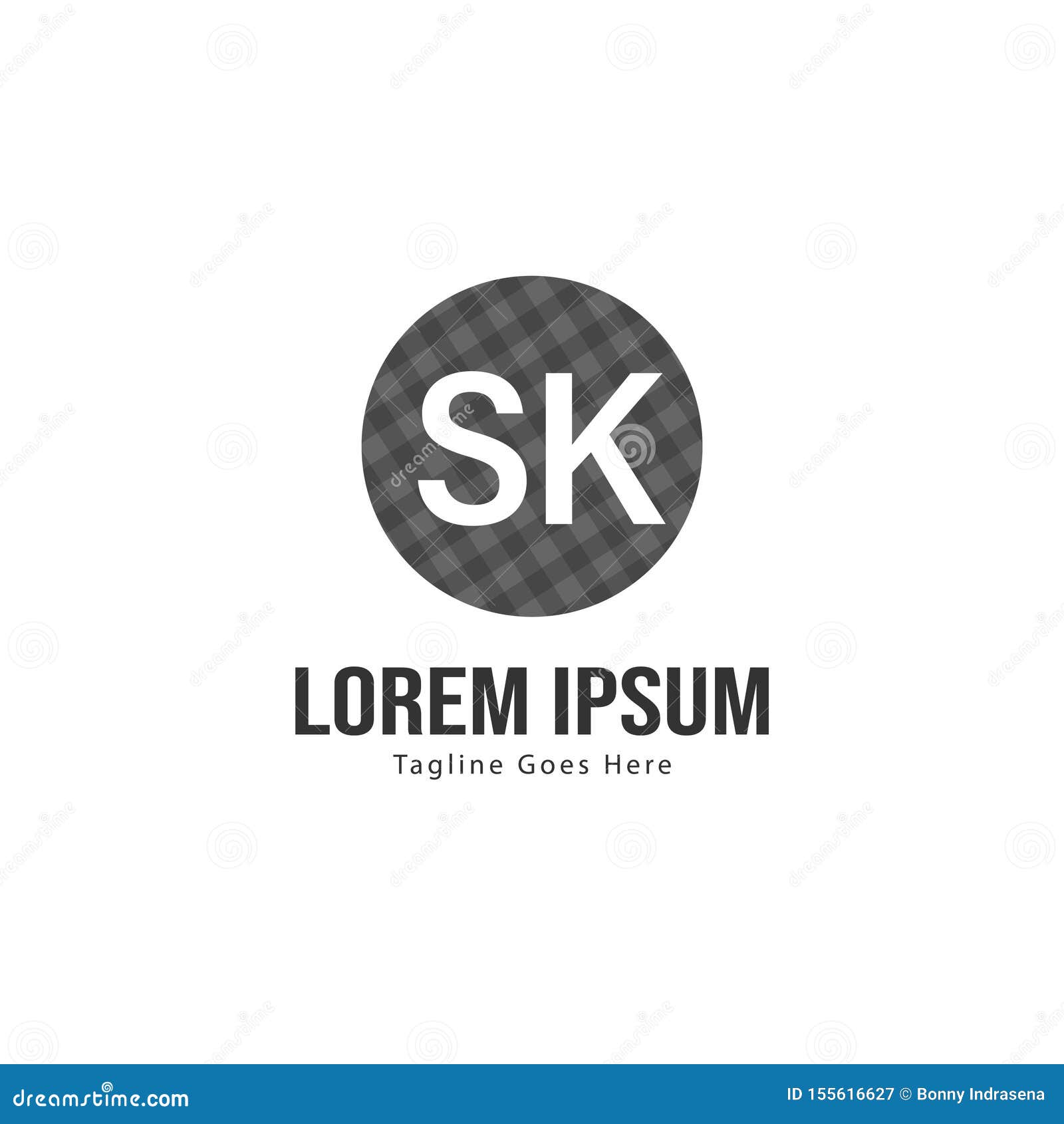 Initial SK Logo Template with Modern Frame. Minimalist SK Letter Logo ...