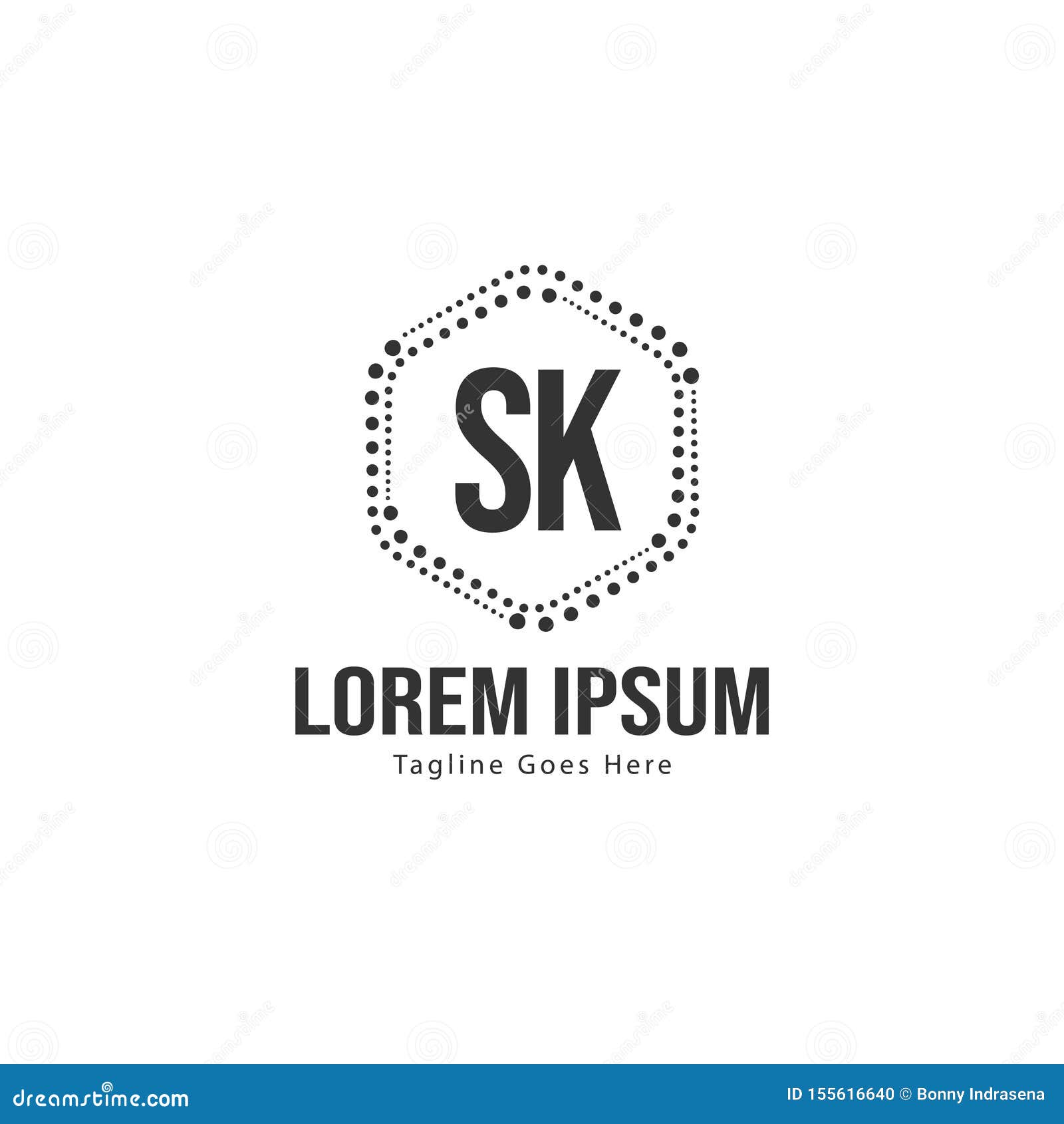 Initial SK Logo Template with Modern Frame. Minimalist SK Letter Logo ...