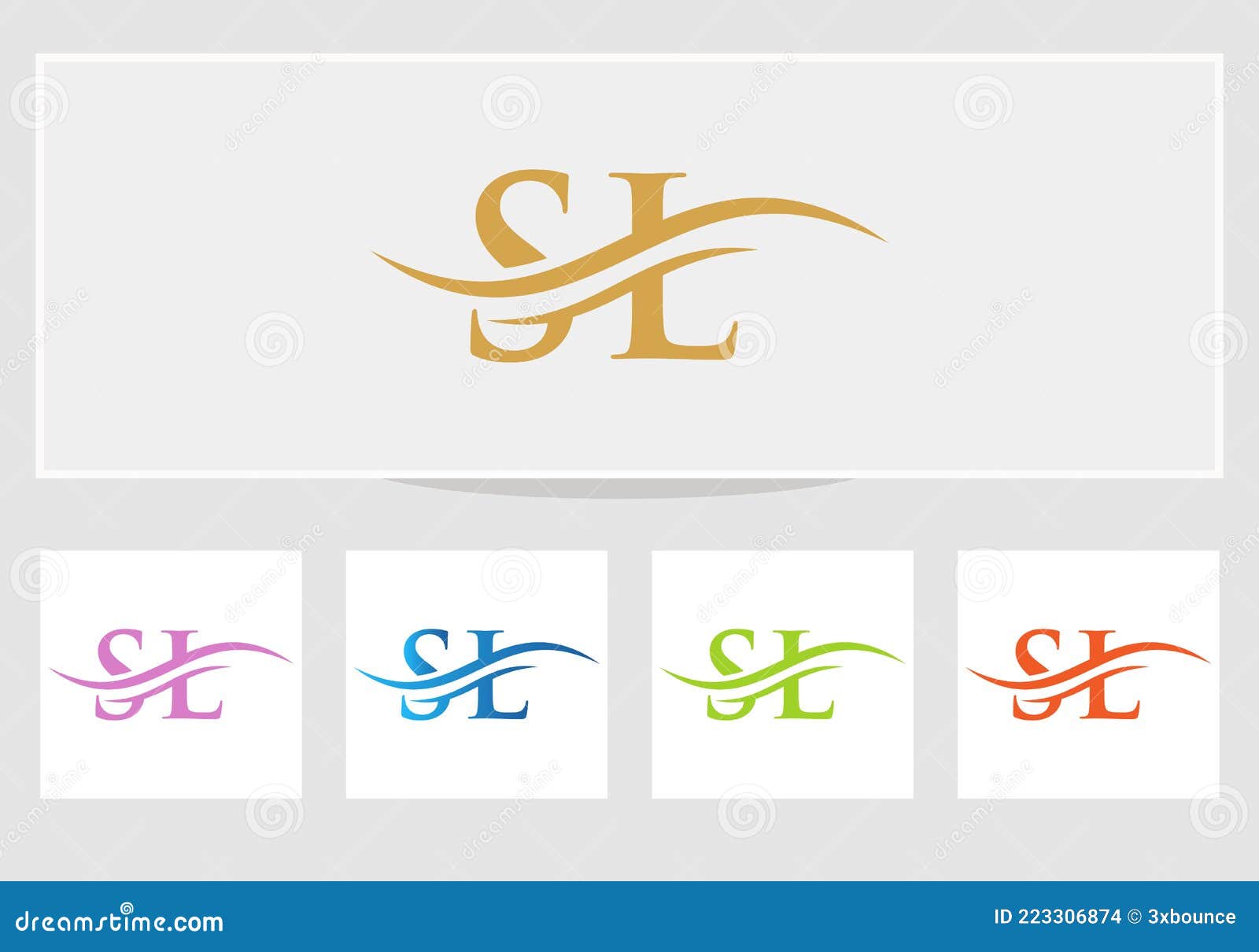 Initial SL Letter Linked Logo Vector Template. Swoosh Letter SL Logo ... Initial SL Letter Linked Logo Vector Template. Swoosh Letter SL Logo ...