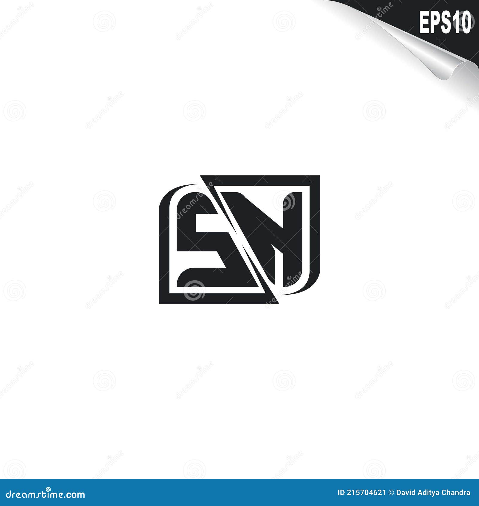 Initial SN Logo Design with Shape Style, Logo Business Branding Stock ...