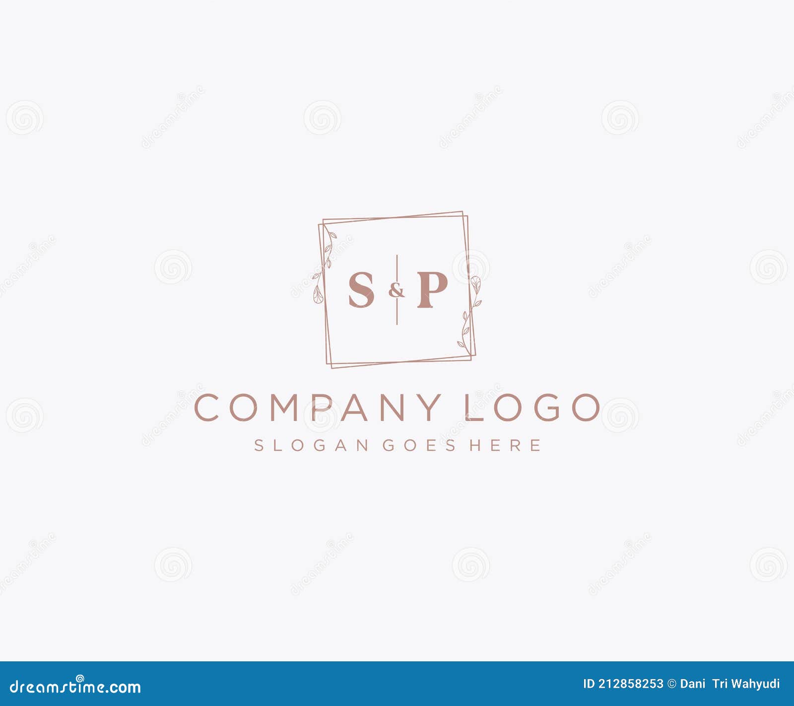 Initial SP Letters Decorative Luxury Wedding Logo Stock Vector ...