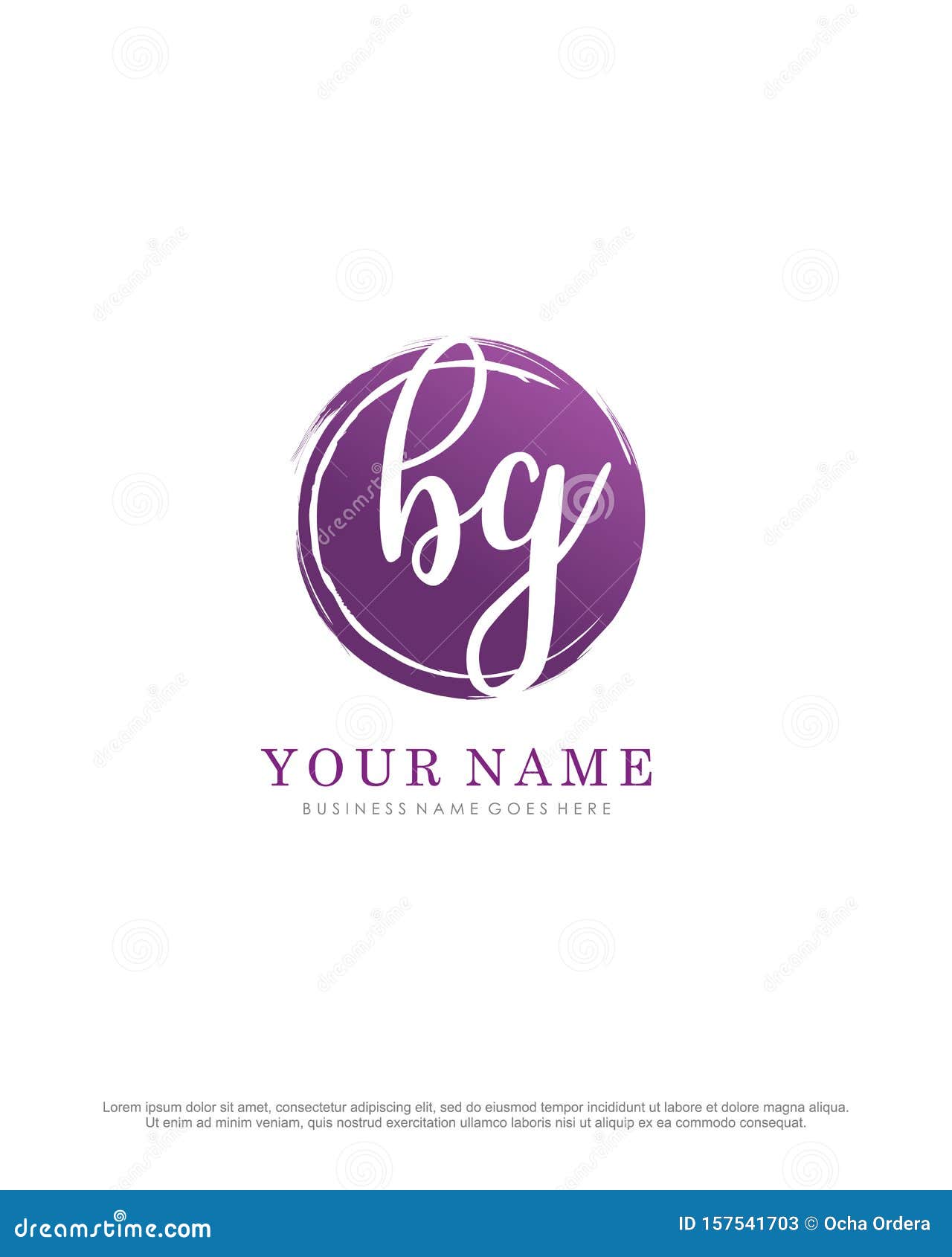 BG Initial Square Logo Template Vector. a Logo Design for Company and ...