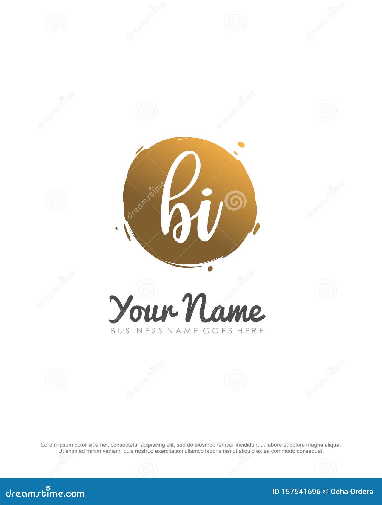 BI Initial Square Logo Template Vector. a Logo Design for Company and ...
