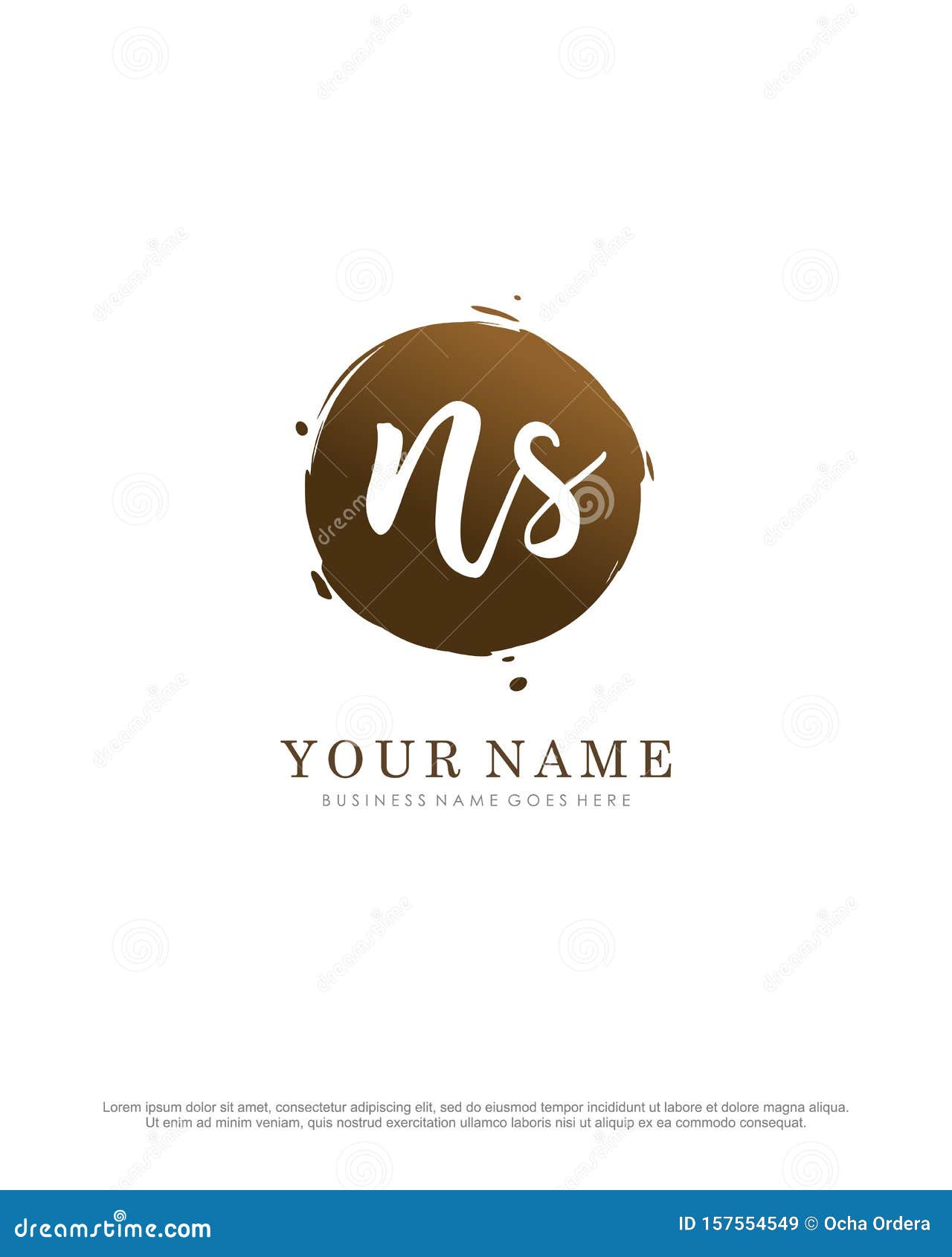 NS Initial Square Logo Template Vector. a Logo Design for Company and ...