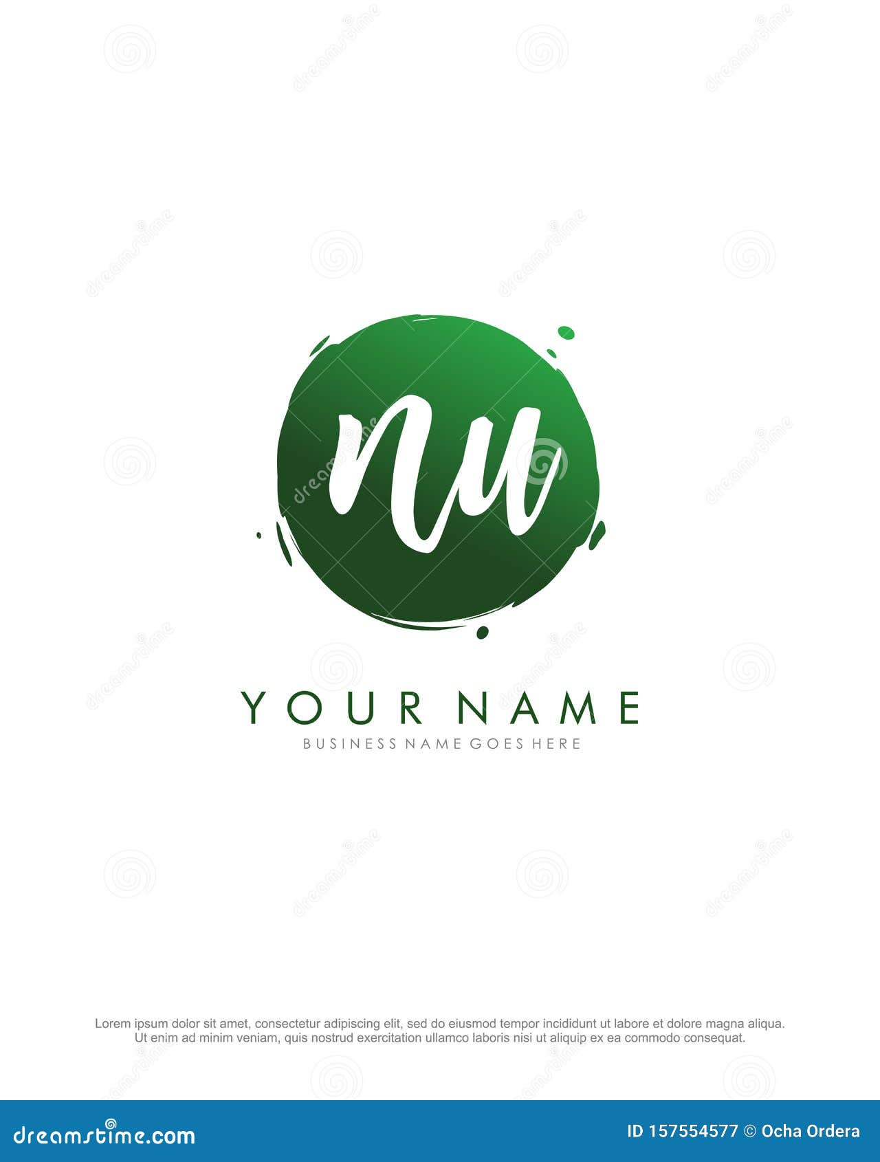NU Initial Square Logo Template Vector. a Logo Design for Company and ...