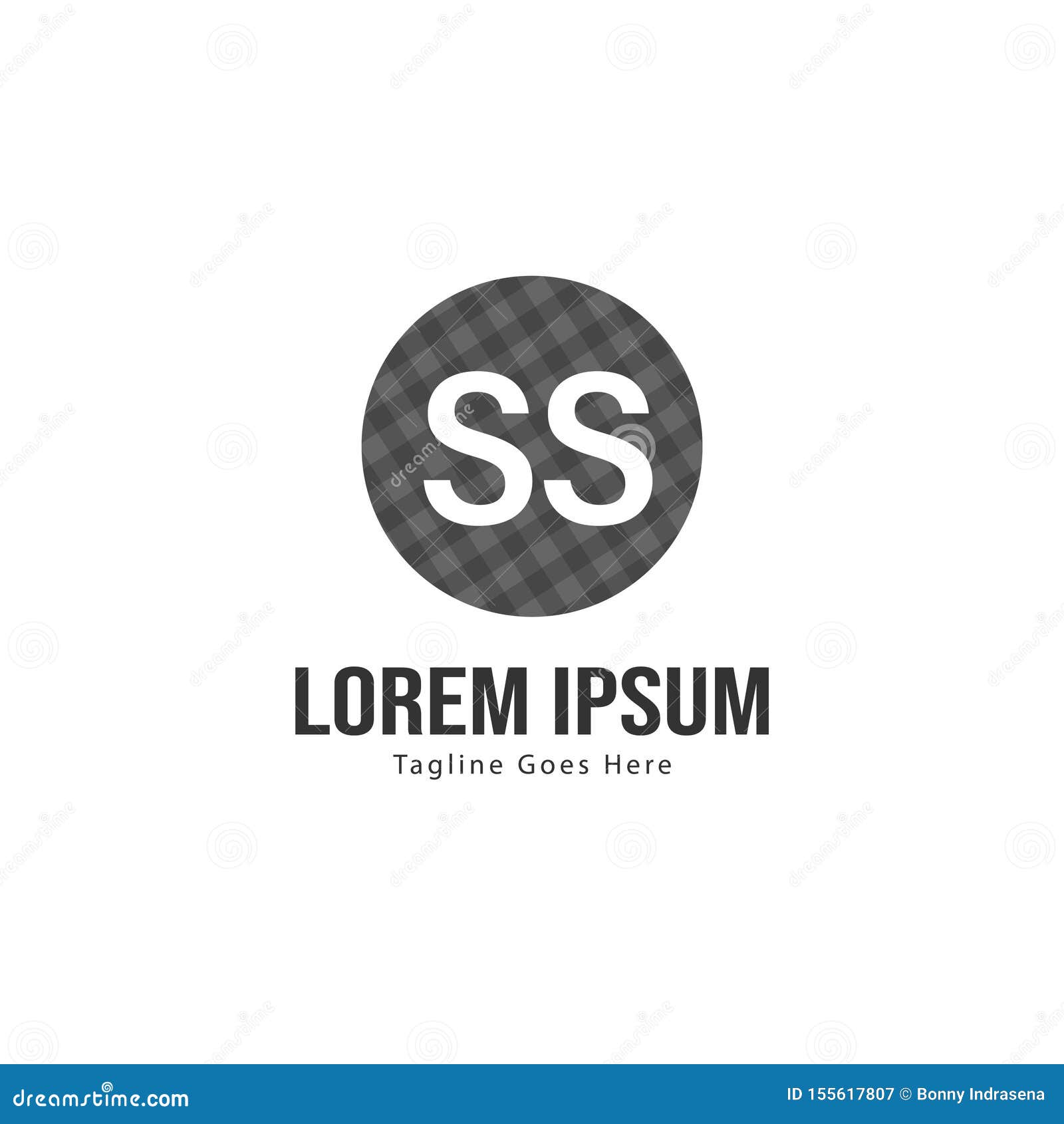 Initial SS Logo Template with Modern Frame. Minimalist SS Letter Logo ...