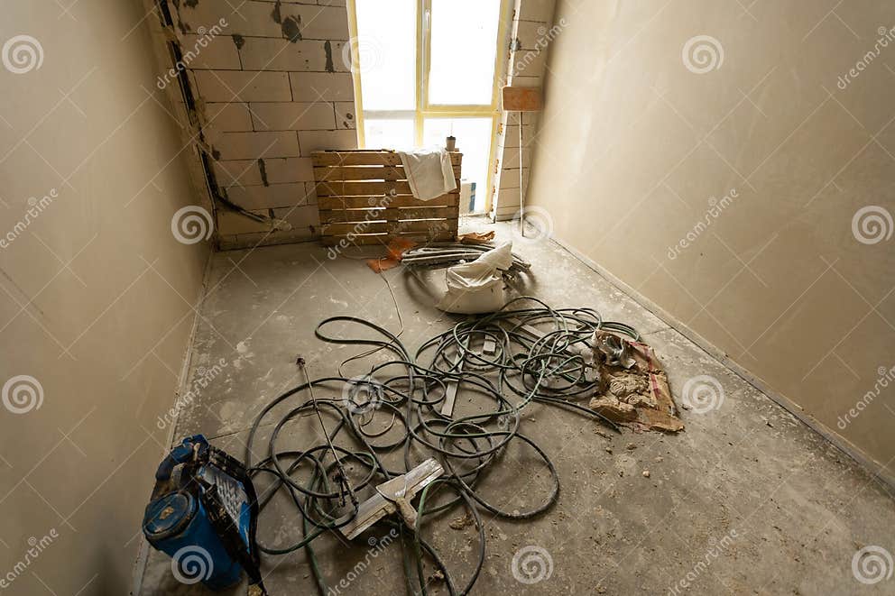 The Initial Stage of Repair Stock Image - Image of renovation ...