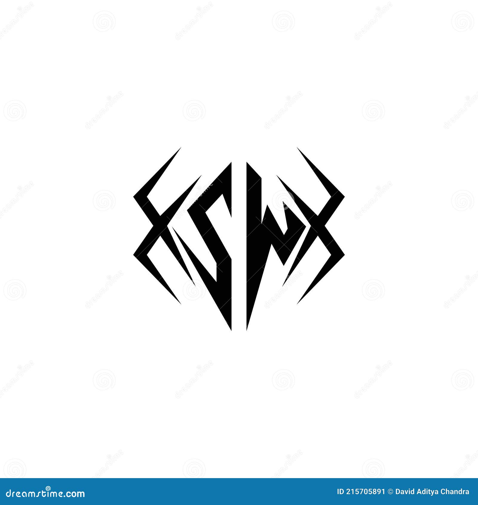 Initial SW Logo Design with Cool Style, Logo Business Branding Stock ...