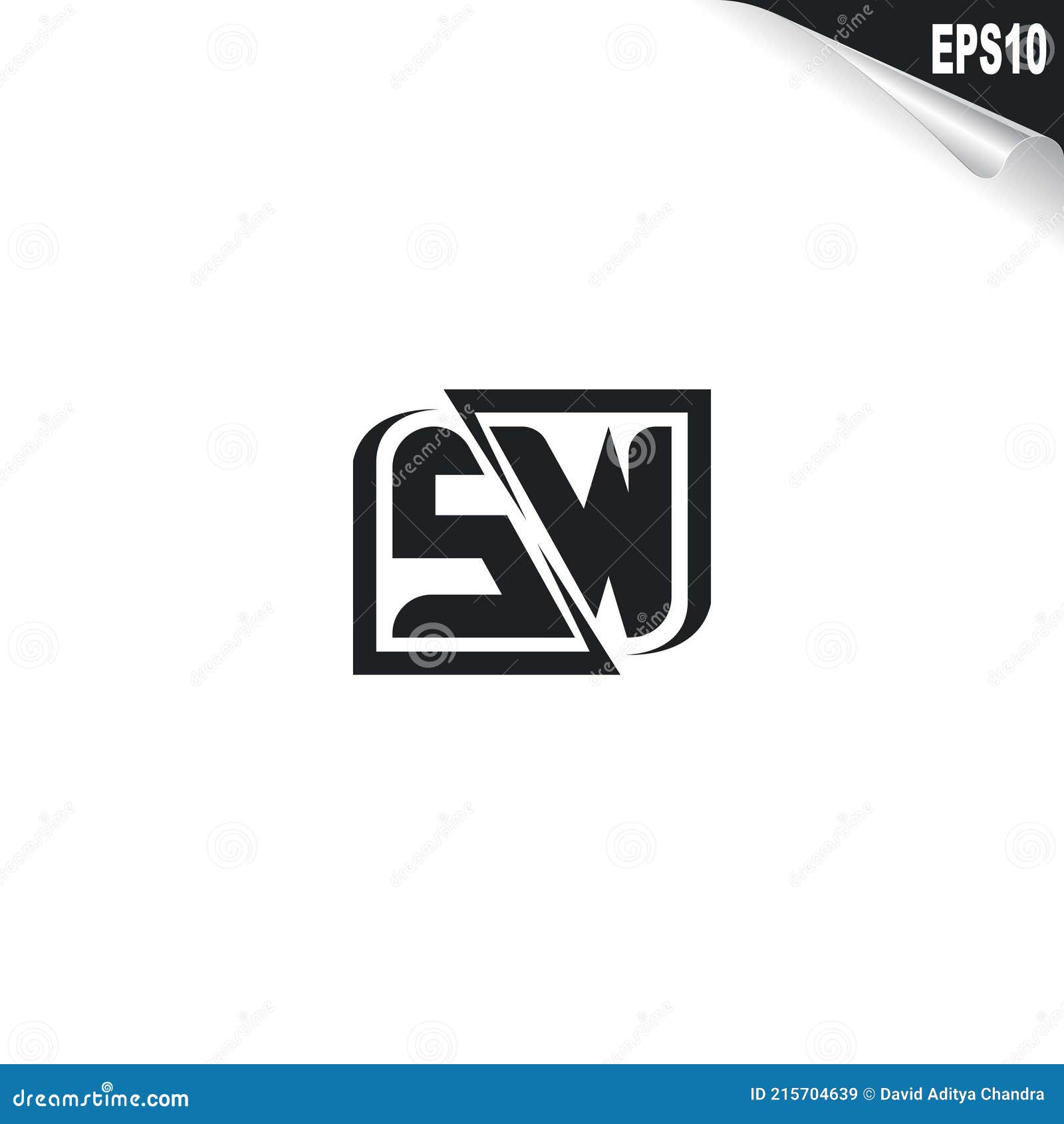 Initial SW Logo Design with Shape Style, Logo Business Branding Stock ...