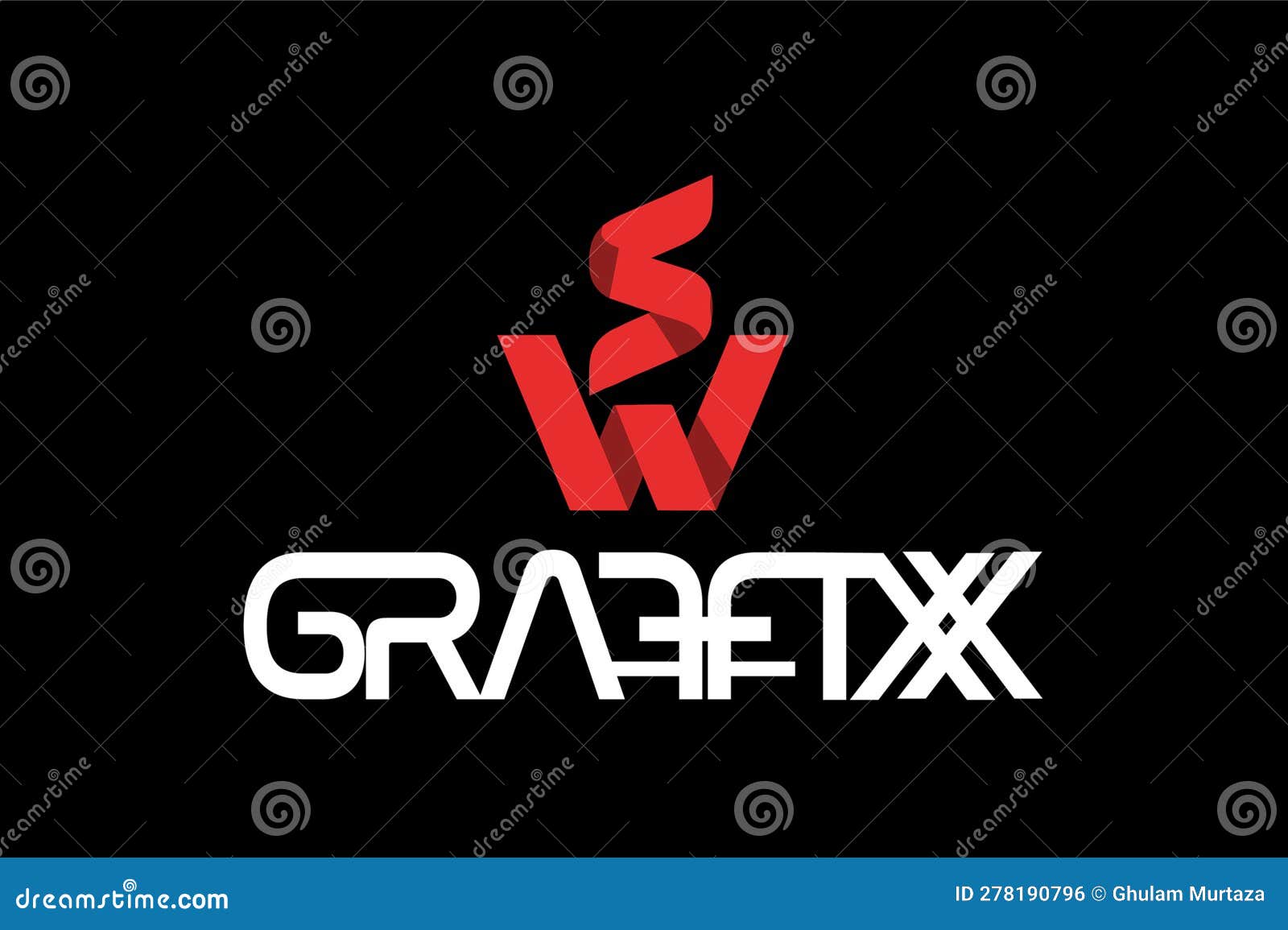 Initial SW Monogram Logo Design Vector Illustration | CartoonDealer.com ...