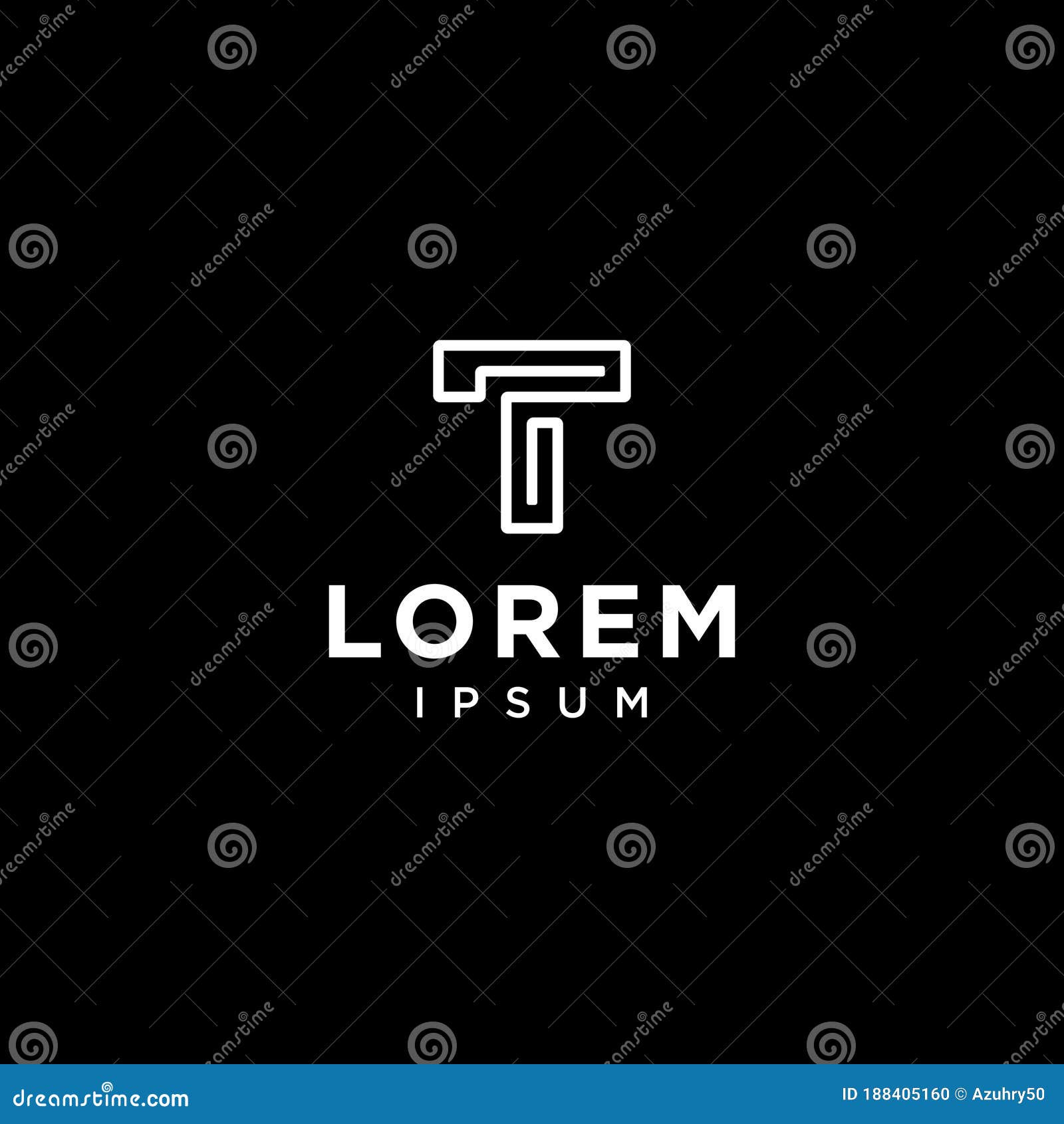 Initial T Icon Logo Design Element Vector Logotype Template Stock ...