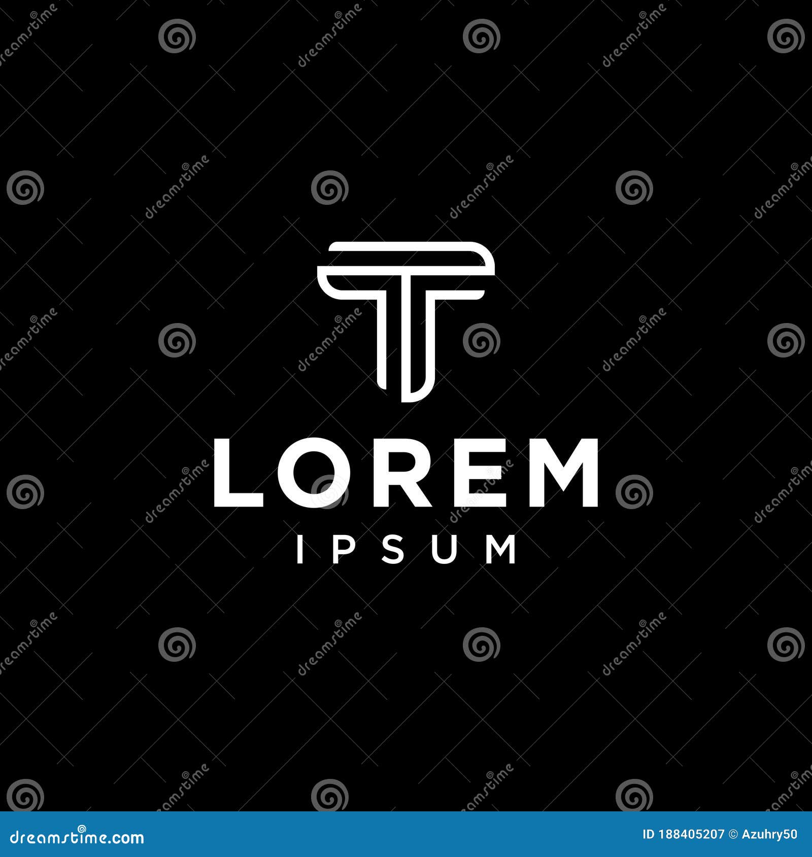 Initial T Icon Logo Design Element Vector Logotype Template Stock ...