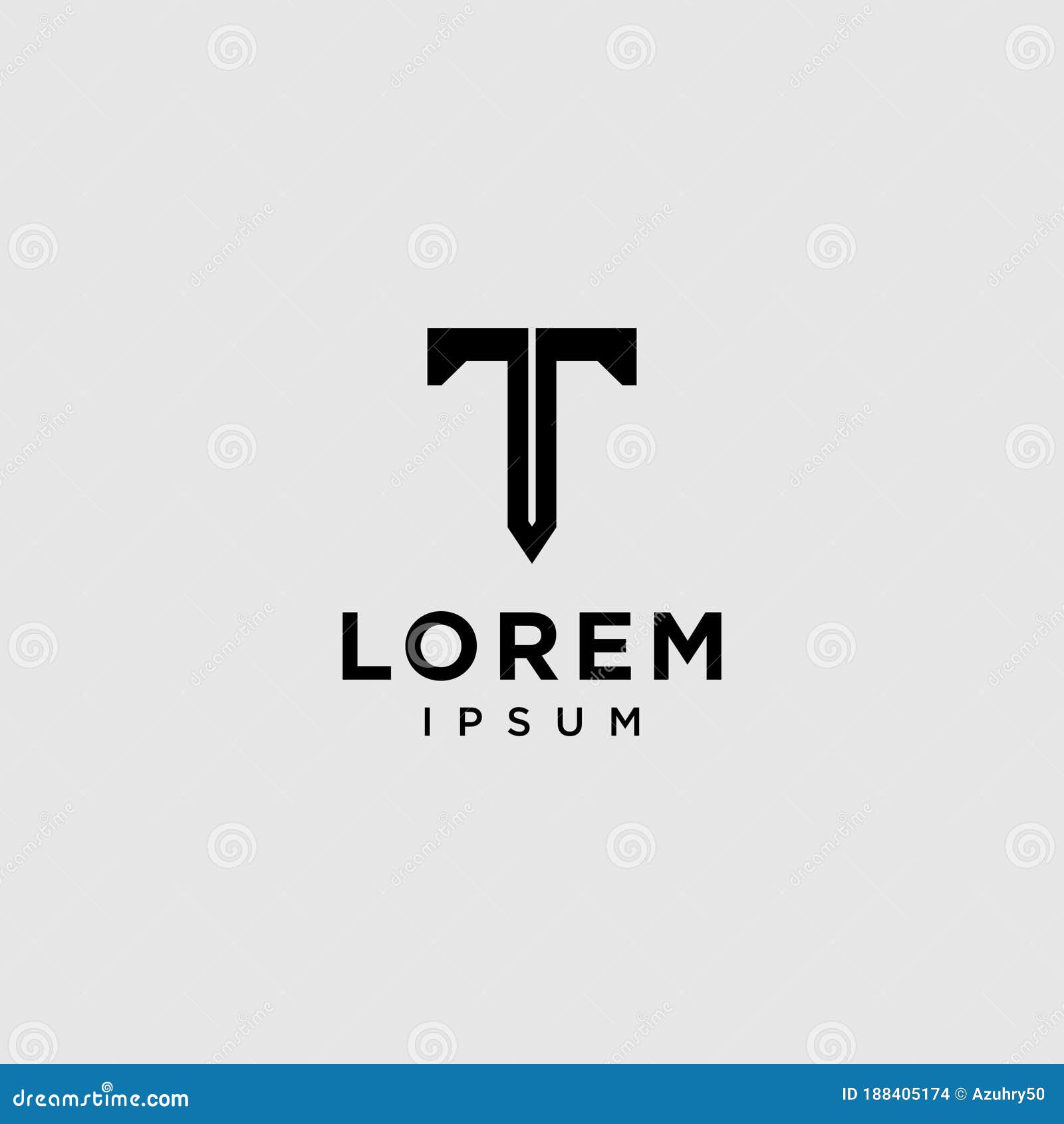 Initial T Icon Logo Design Element Vector Logotype Template Stock ...