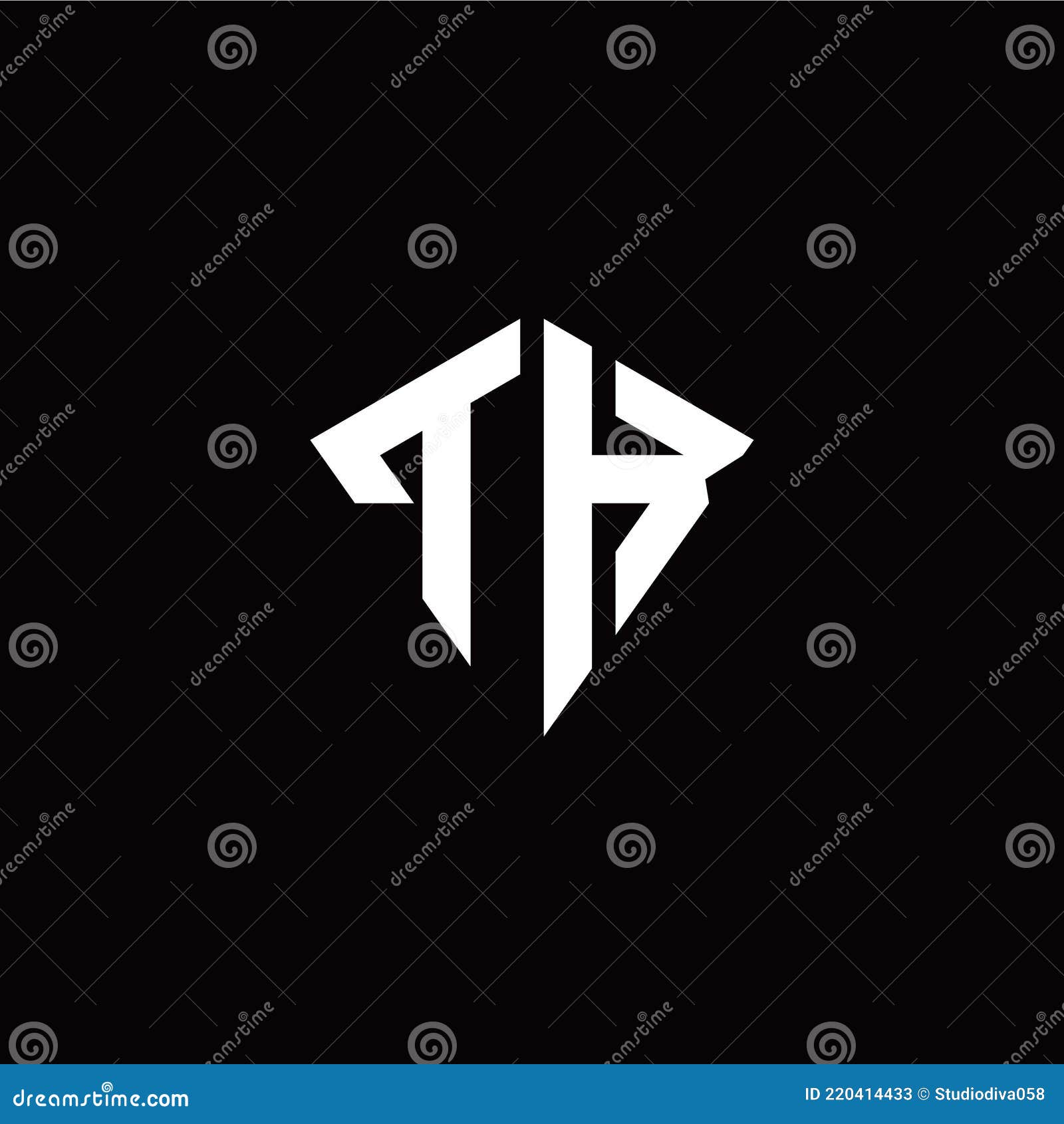 Initial T K Letter with Kite Modern Style Logo Template Vector Stock ...