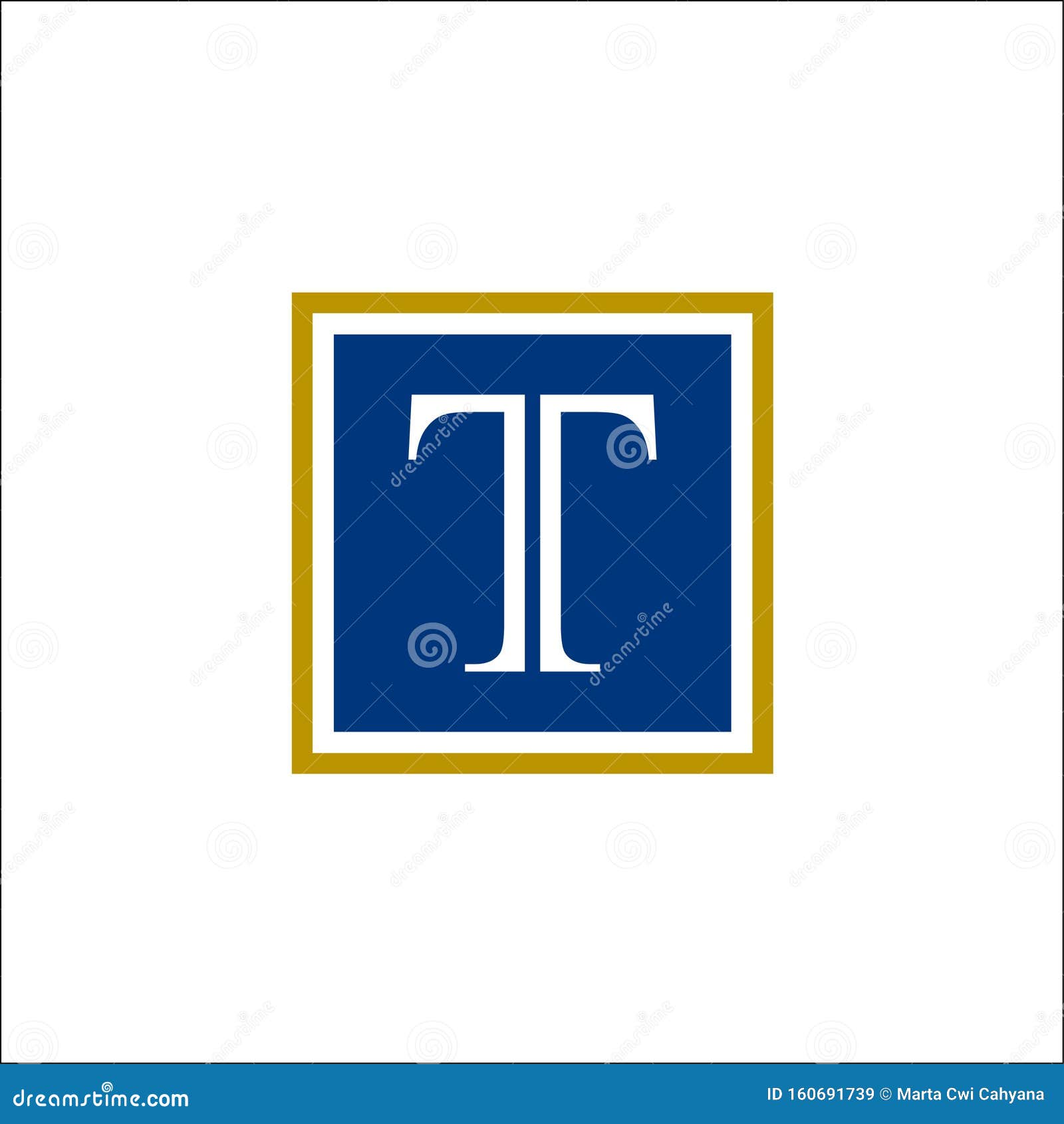 Initial T Letter Shape Square Logo Vector Stock Vector - Illustration ...